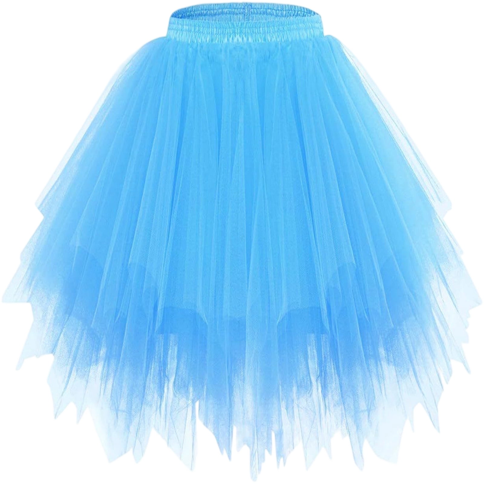 Princess Tutu Skirt for Girls, Puffy Tulle Skirt Stretchy Waist Ballet ...