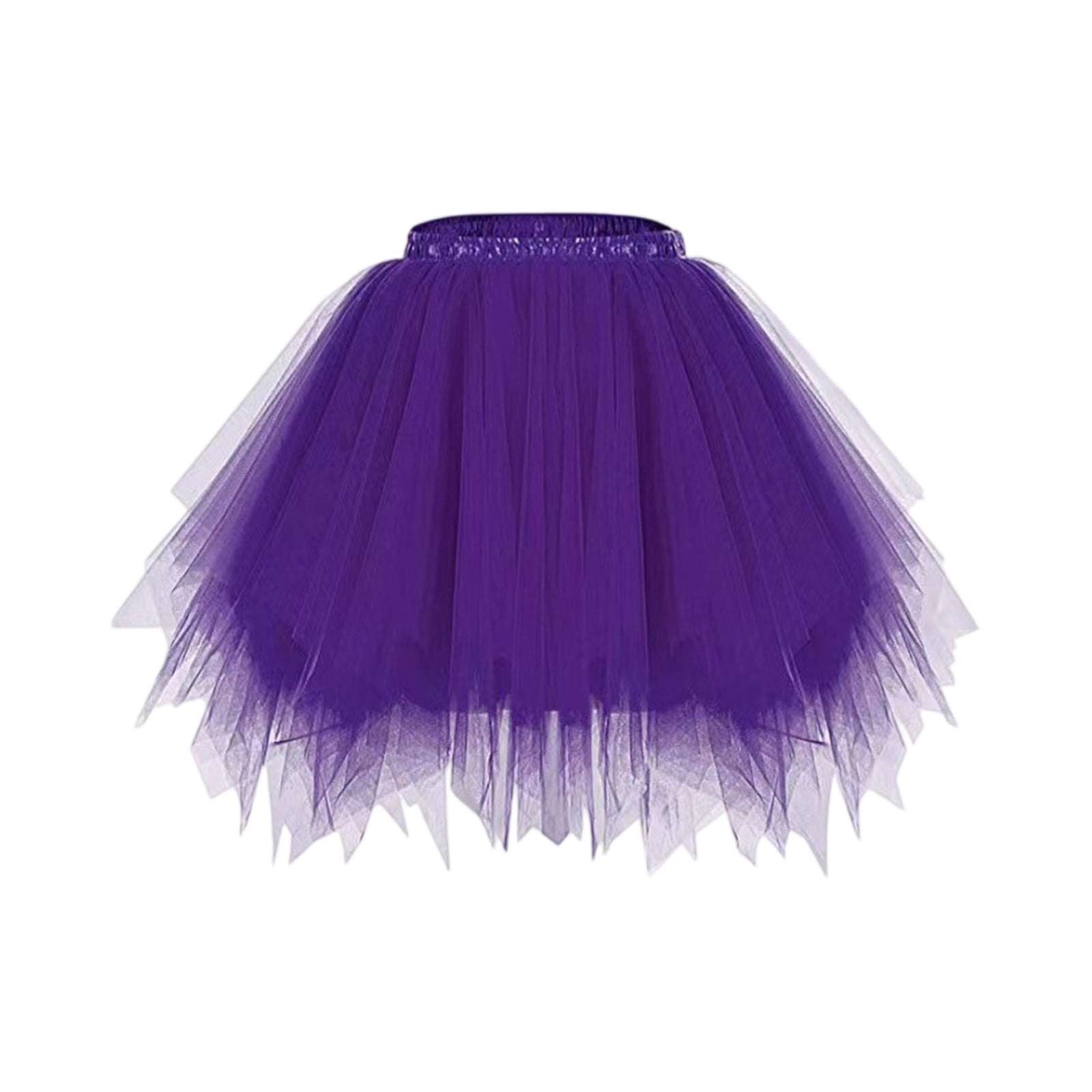 Princess Tutu Skirt for Girls, Puffy Tulle Skirt Stretchy Waist Ballet ...