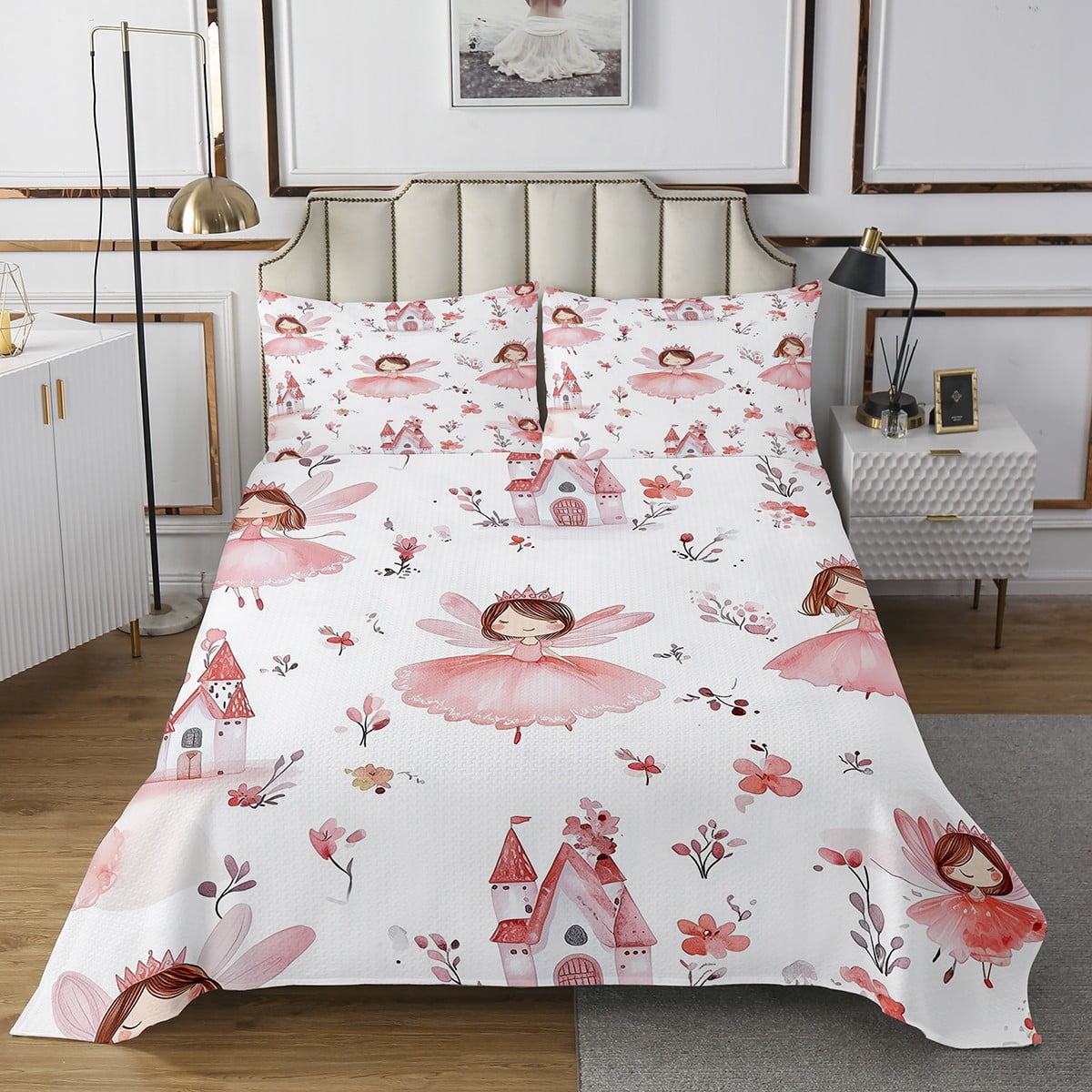 Princess Twin Quilt Sets For Girls,Ballet Princess Girls Bedspread Set ...