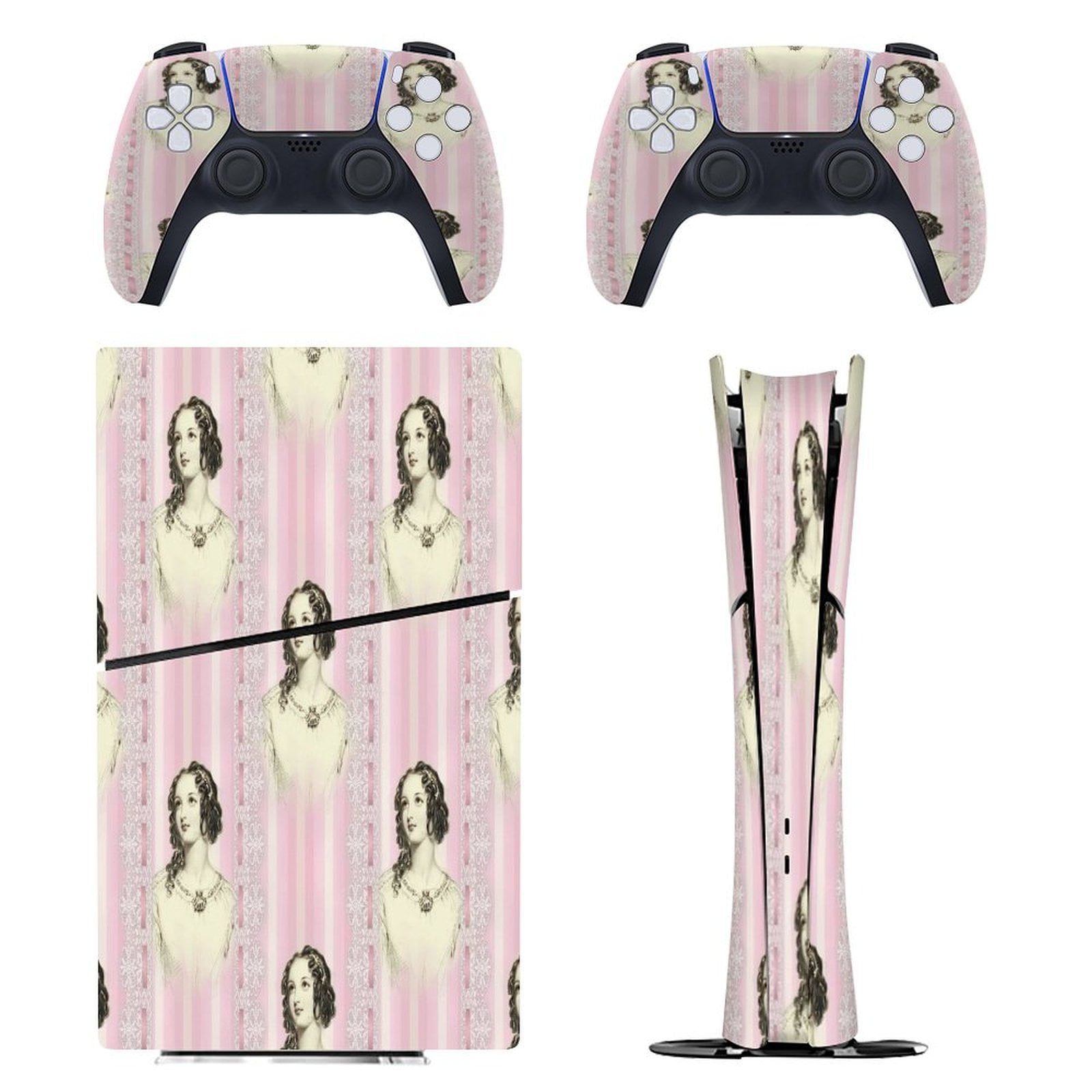 Princess, Victoria, Pink, Vintage PS5/PS5 Slim Digital Disc Skin ...