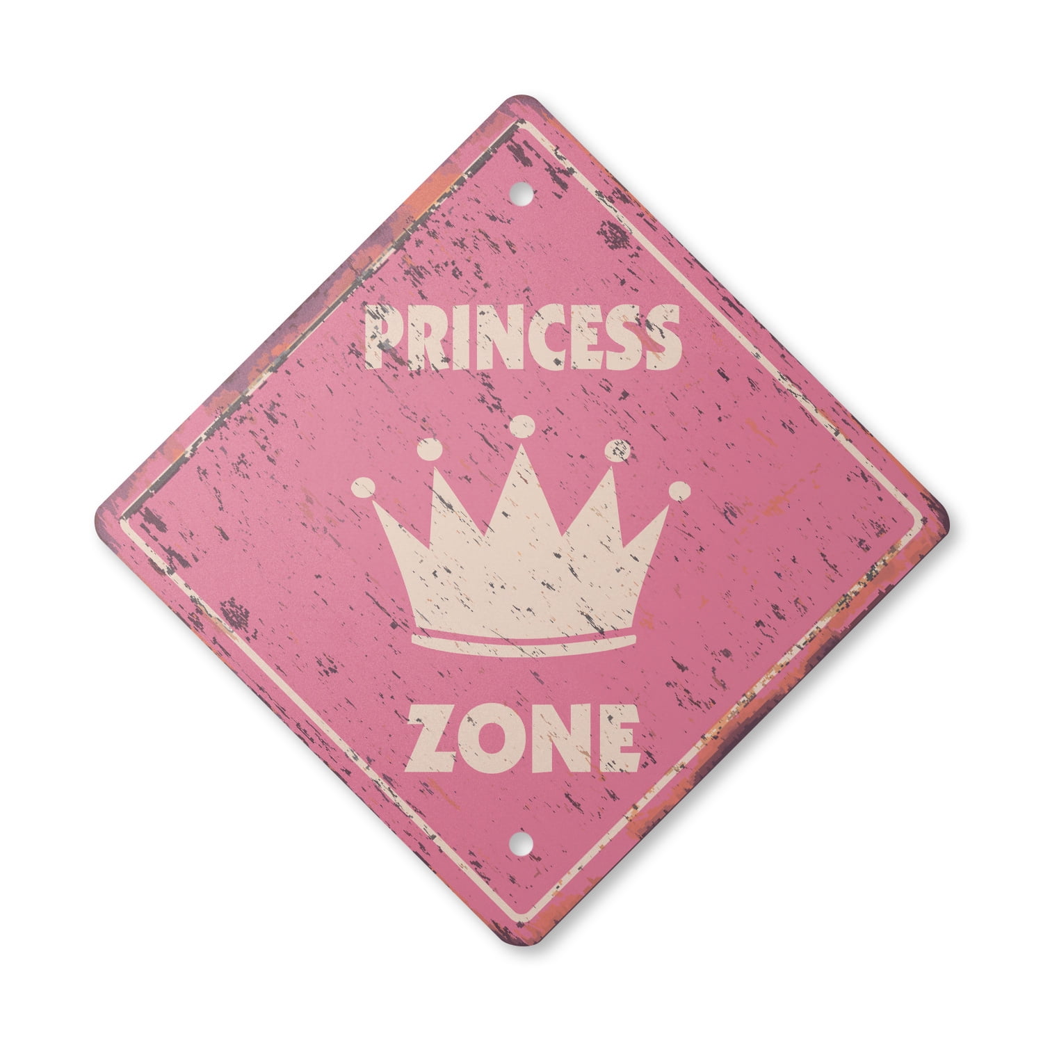 Princess Vintage Crossing Sign Zone Xing | Indoor/Outdoor Plastic | 12 ...
