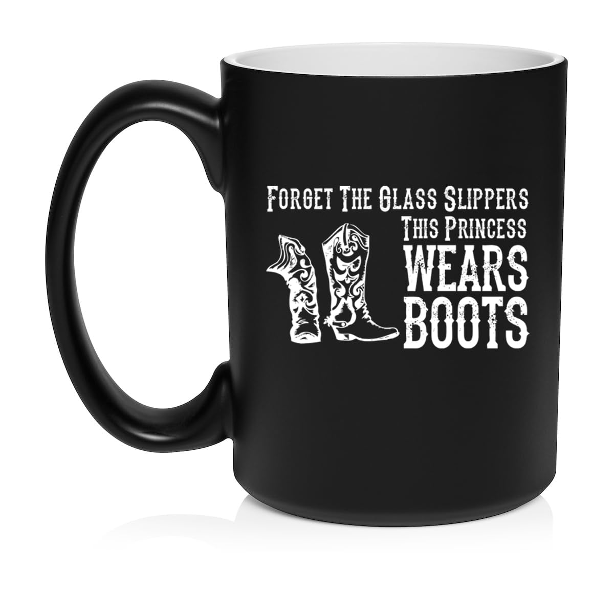 Princess Wears Boots Cowgirl Ceramic Coffee Mug Tea Cup Gift for Her ...