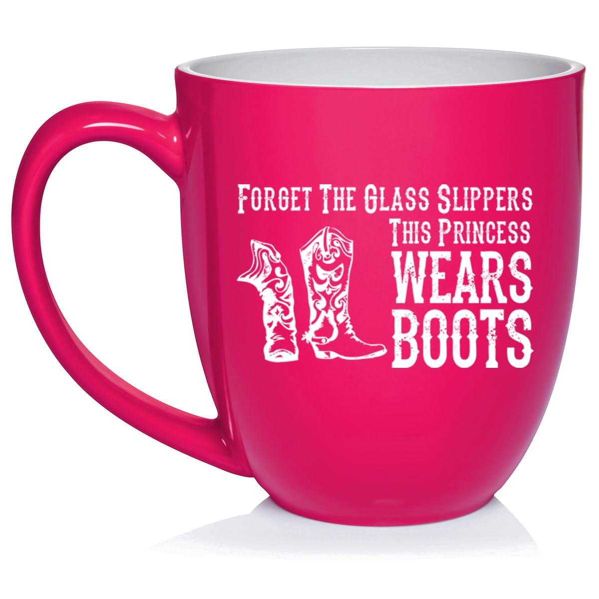 Princess Wears Boots Cowgirl Ceramic Coffee Mug Tea Cup Gift for Her ...