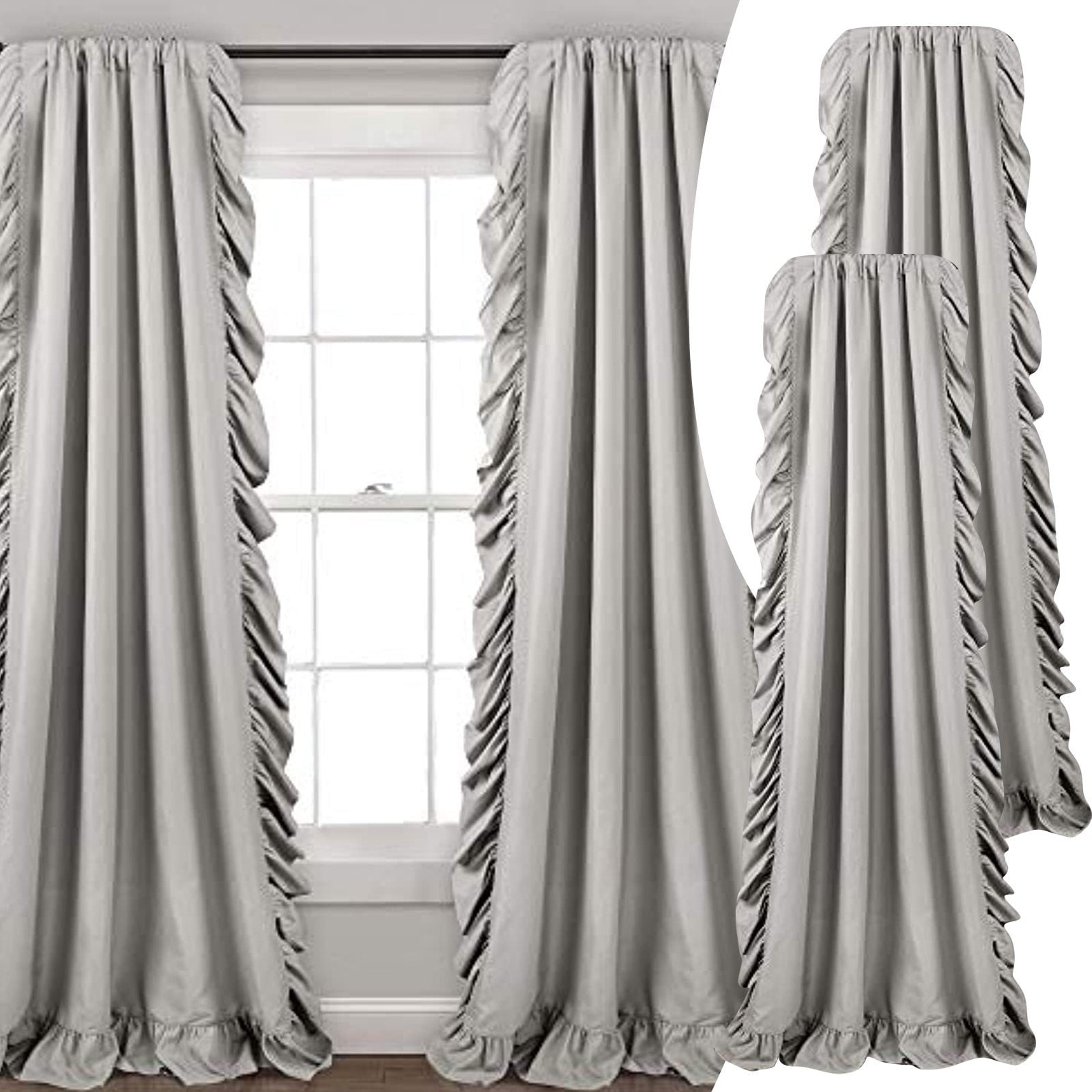 Princess Wind Leaf Edge Non Perforated Drift Window Curtain Wedding ...