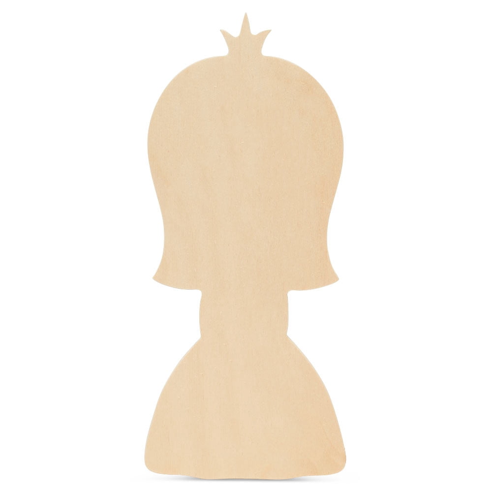 Princess Wood Cutouts 12 x 5-1/4-inch, Pack of 2 Unfinished Wood Crafts ...