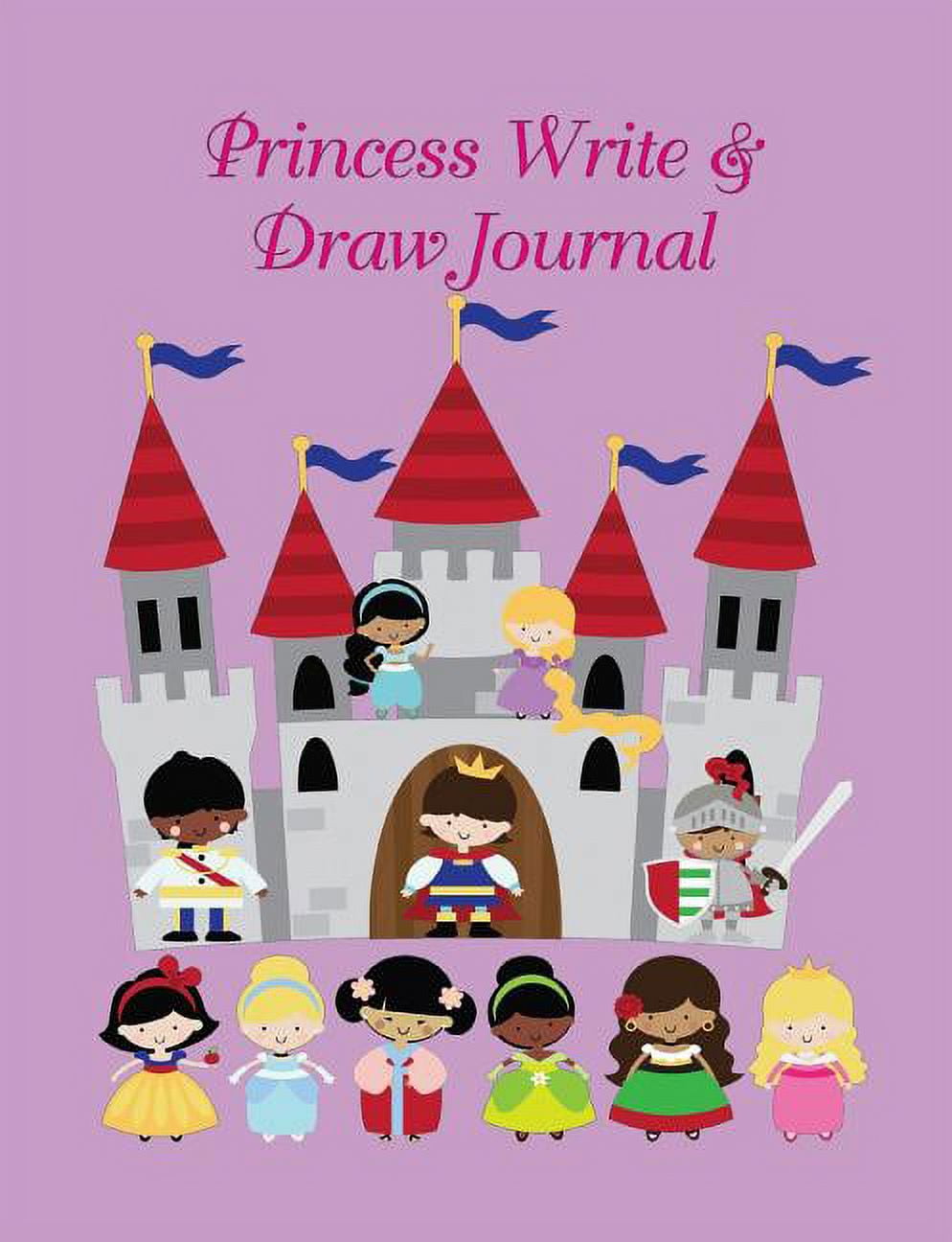 Princess Write and Draw Journal: Story Book Paper Primary Lined Half ...