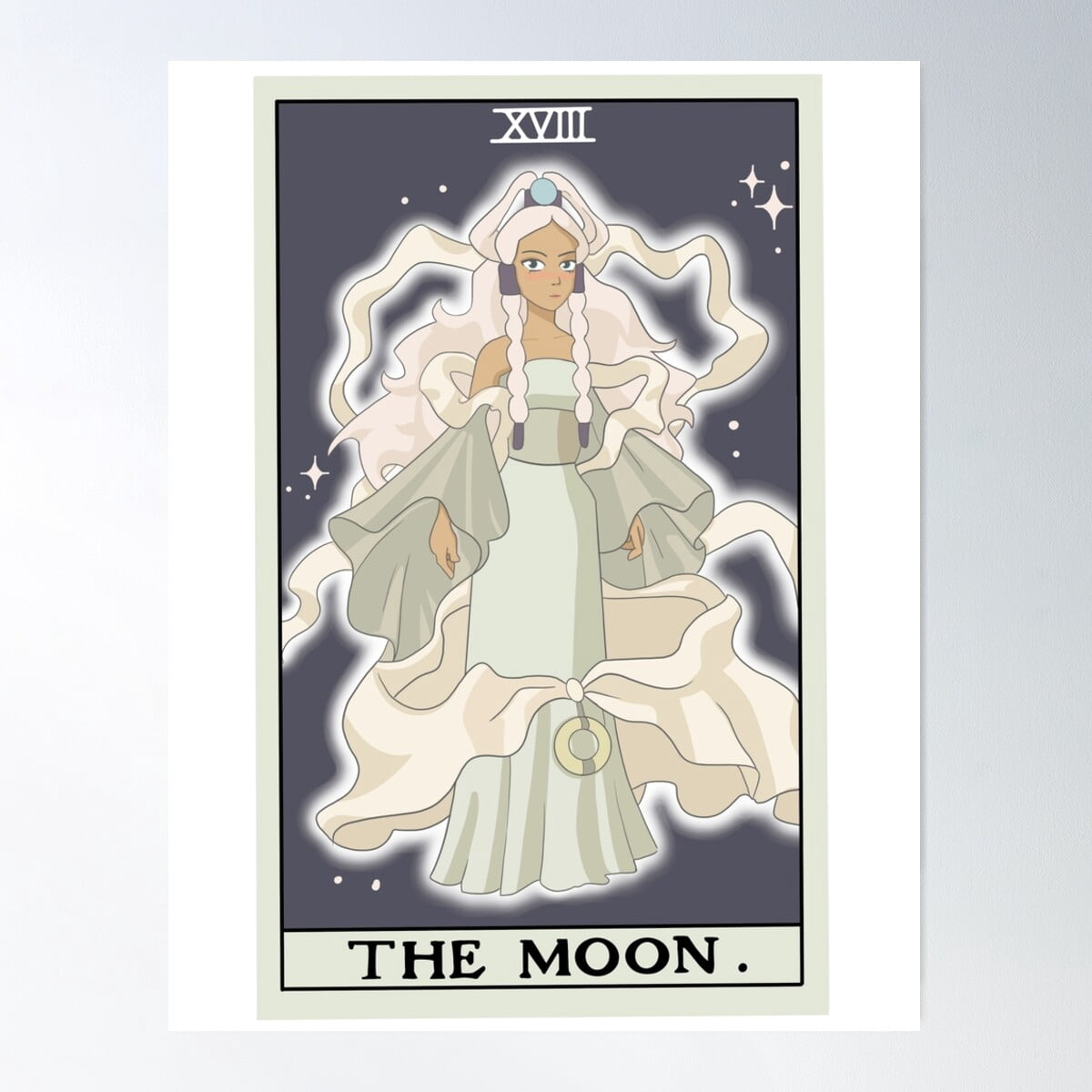 Princess Yue Moon Tarot Poster Wall Art, Modern Wall Decor For Living ...
