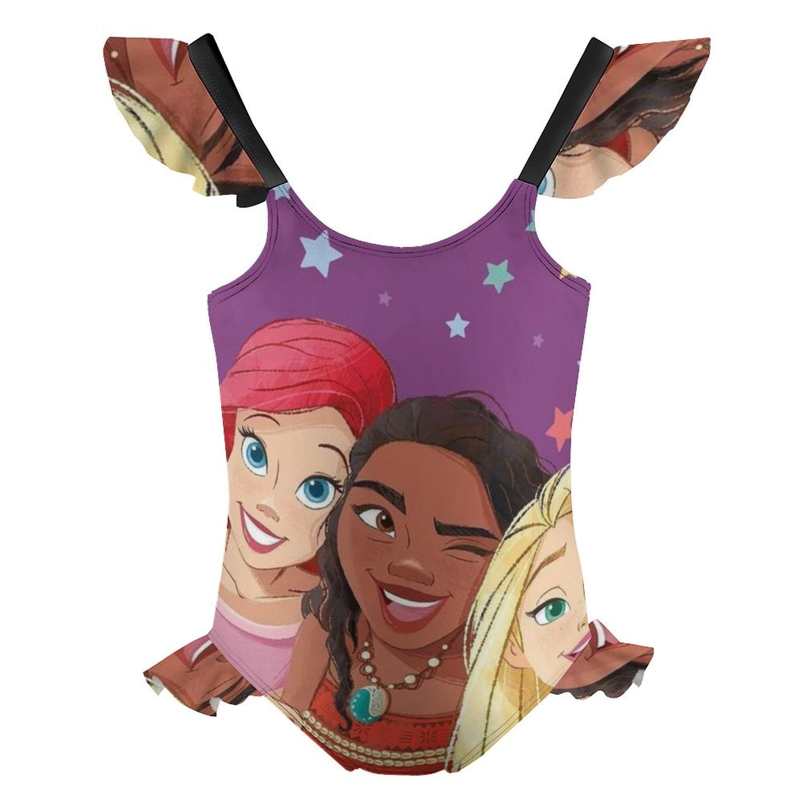 Princess swimsuit for Girl Cute Teen Girls One Piece Ruffle Trim ...