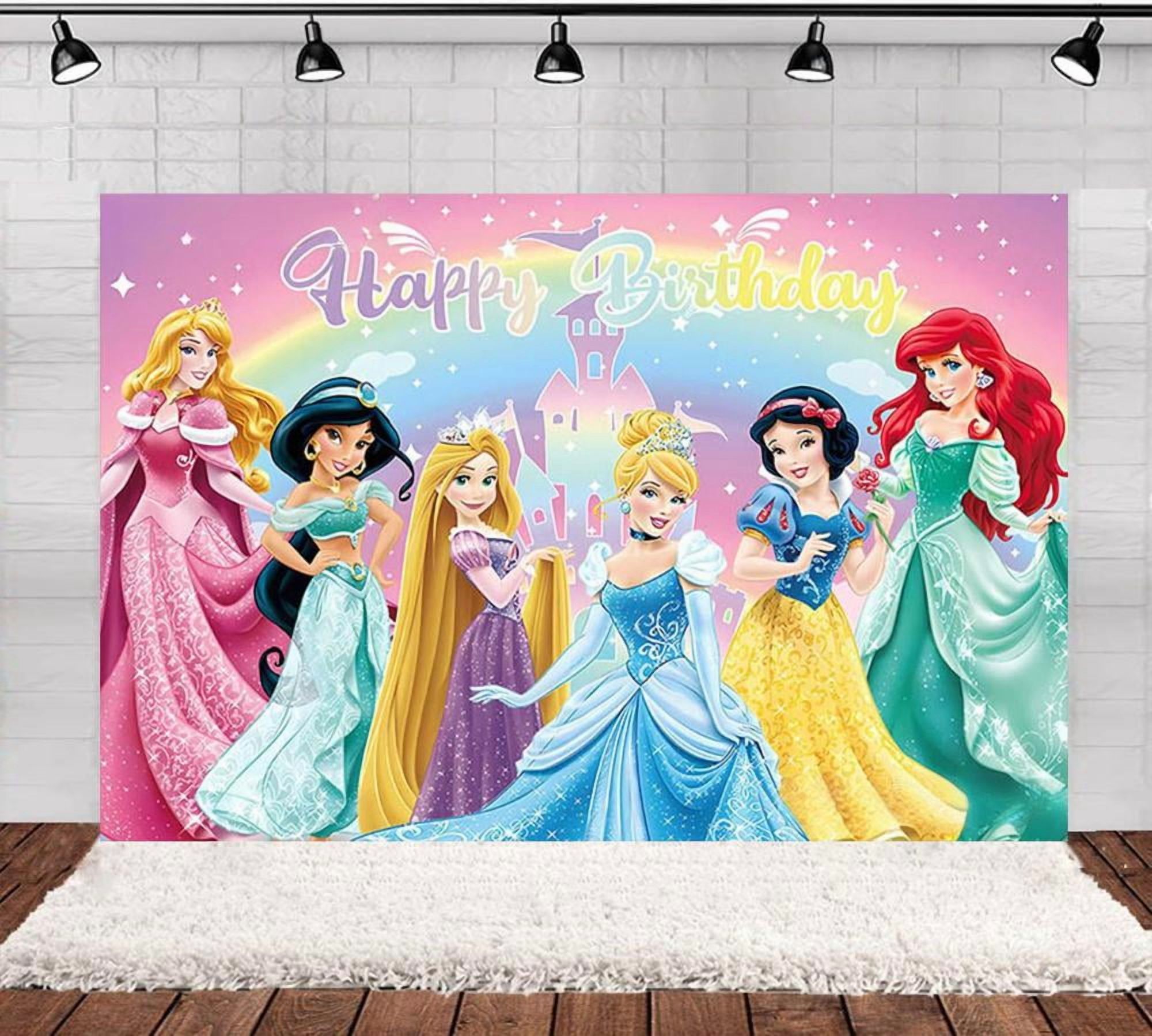 Princess theme birthday backdrop, 60×40 Inch princess theme backdrop ...
