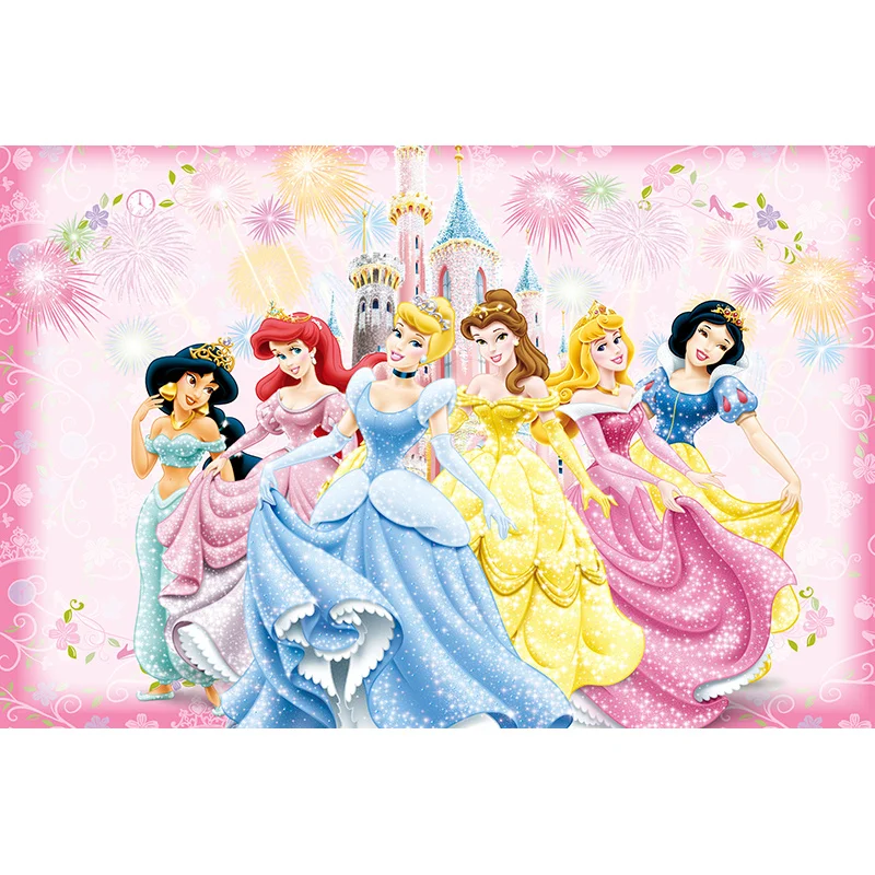 Princesses Photography Backdrop for Girls Baby Shower Birthday Party ...