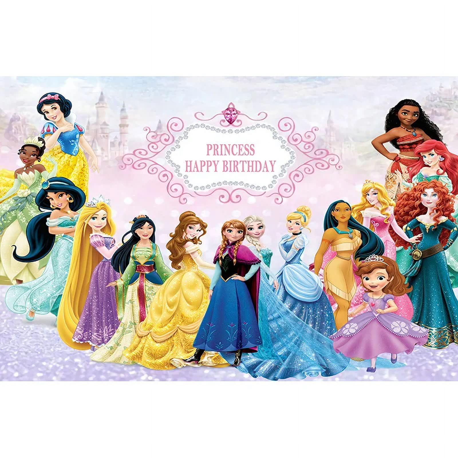 Princesses Photography Backdrop for Girls Baby Shower Birthday Party ...