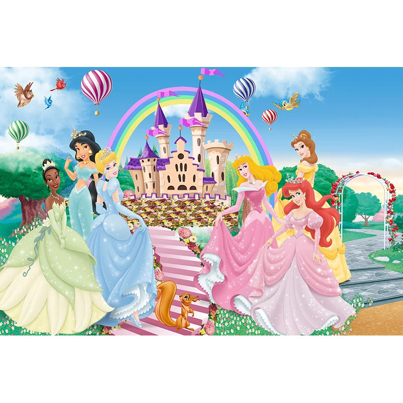 Princesses Photography Backdrop for Girls Baby Shower Birthday Party ...
