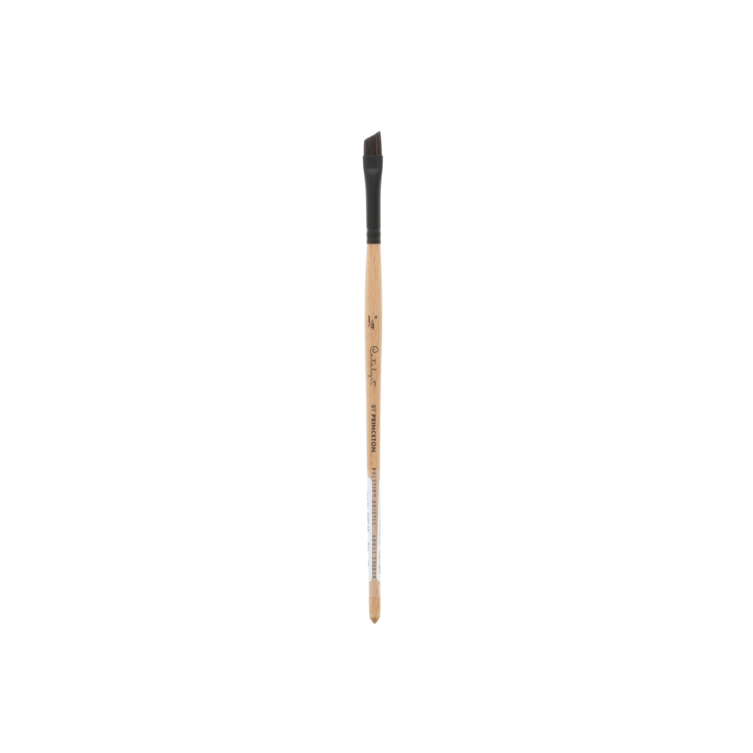 Princeton Brush Catalyst Polytip Short Handle Bristle Brush, Angle ...