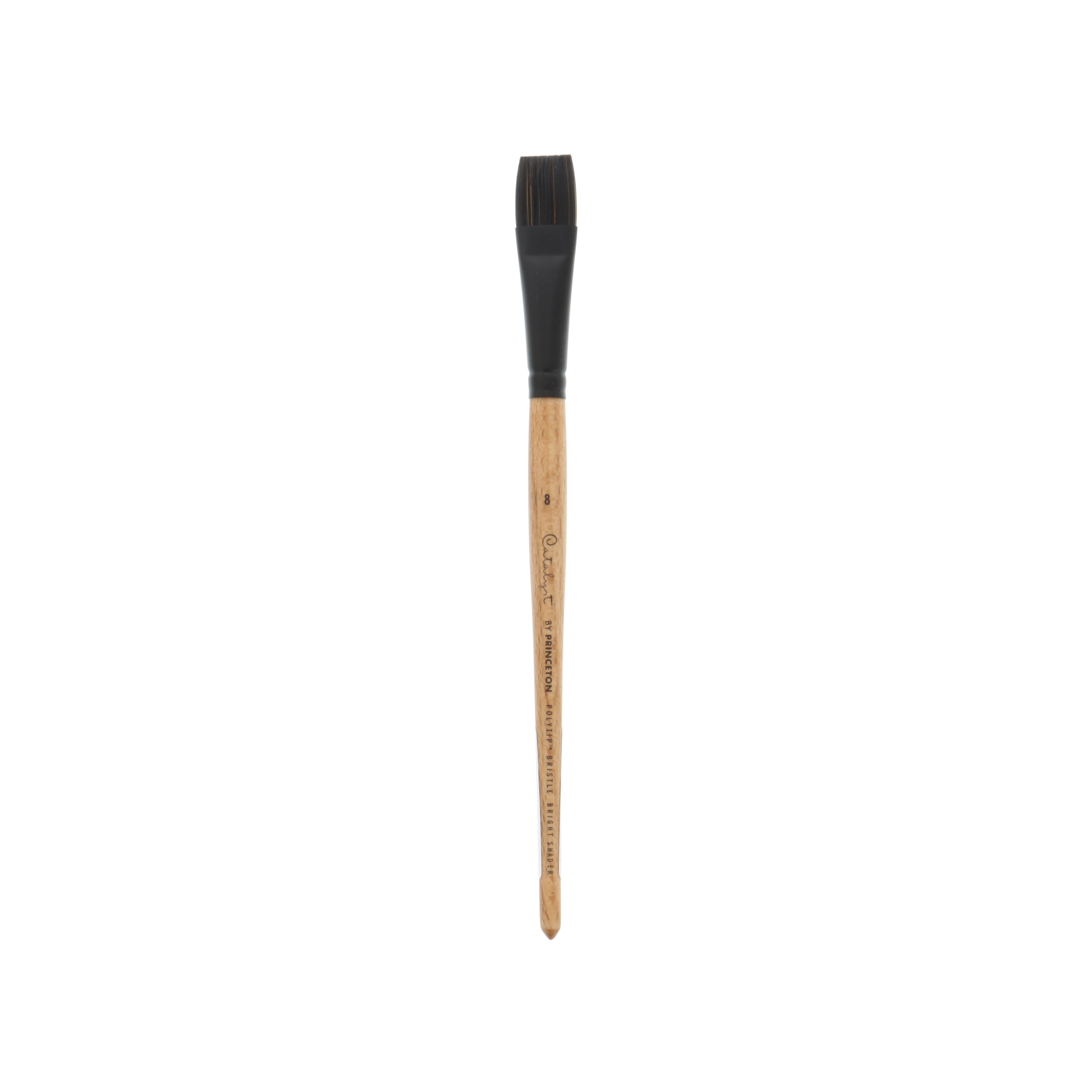 Princeton Brush Catalyst Polytip Short Handle Bristle Brush, Bright ...