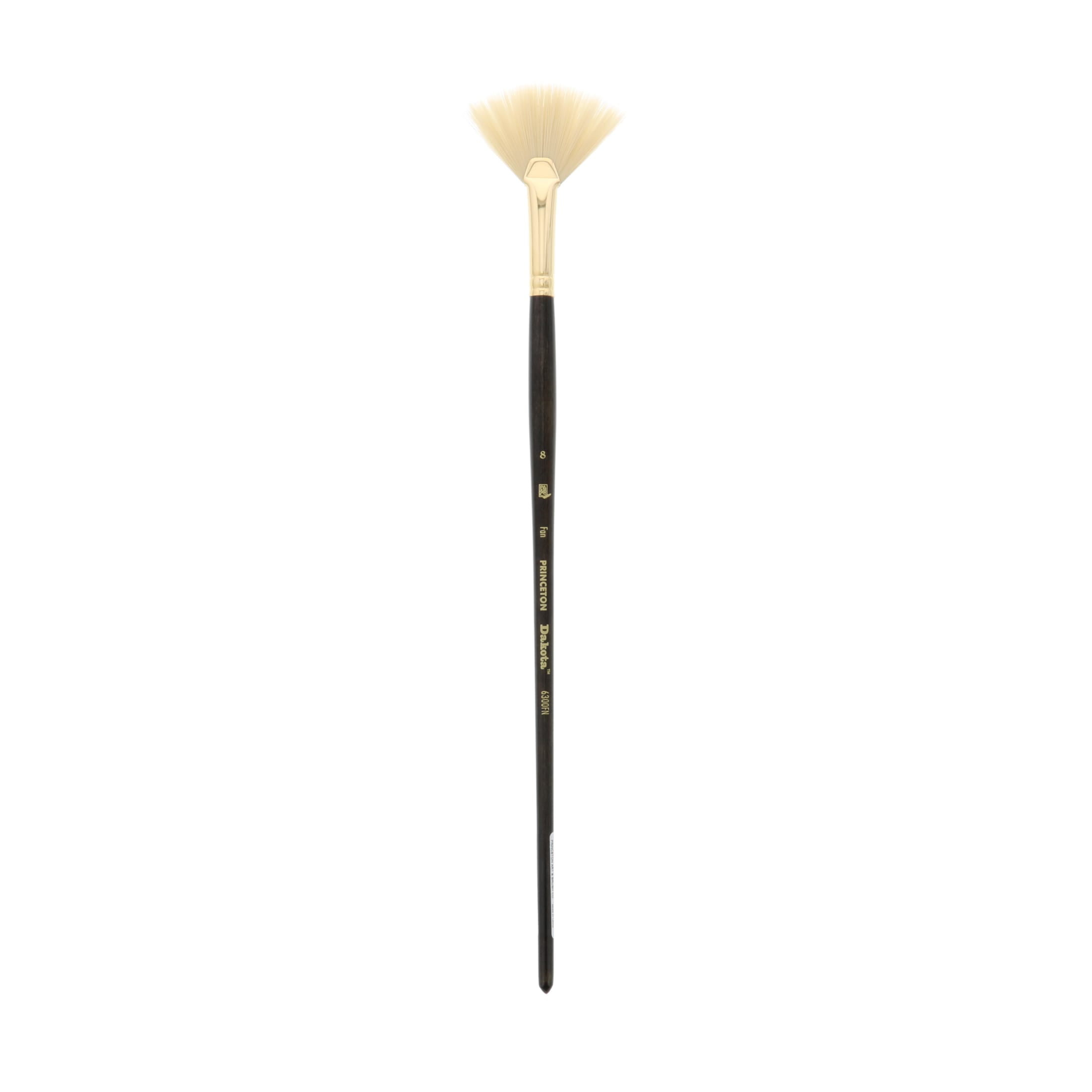 Princeton Brush Dakota Synthetic Hog Bristle Oil & Acrylic Brush, Fan ...