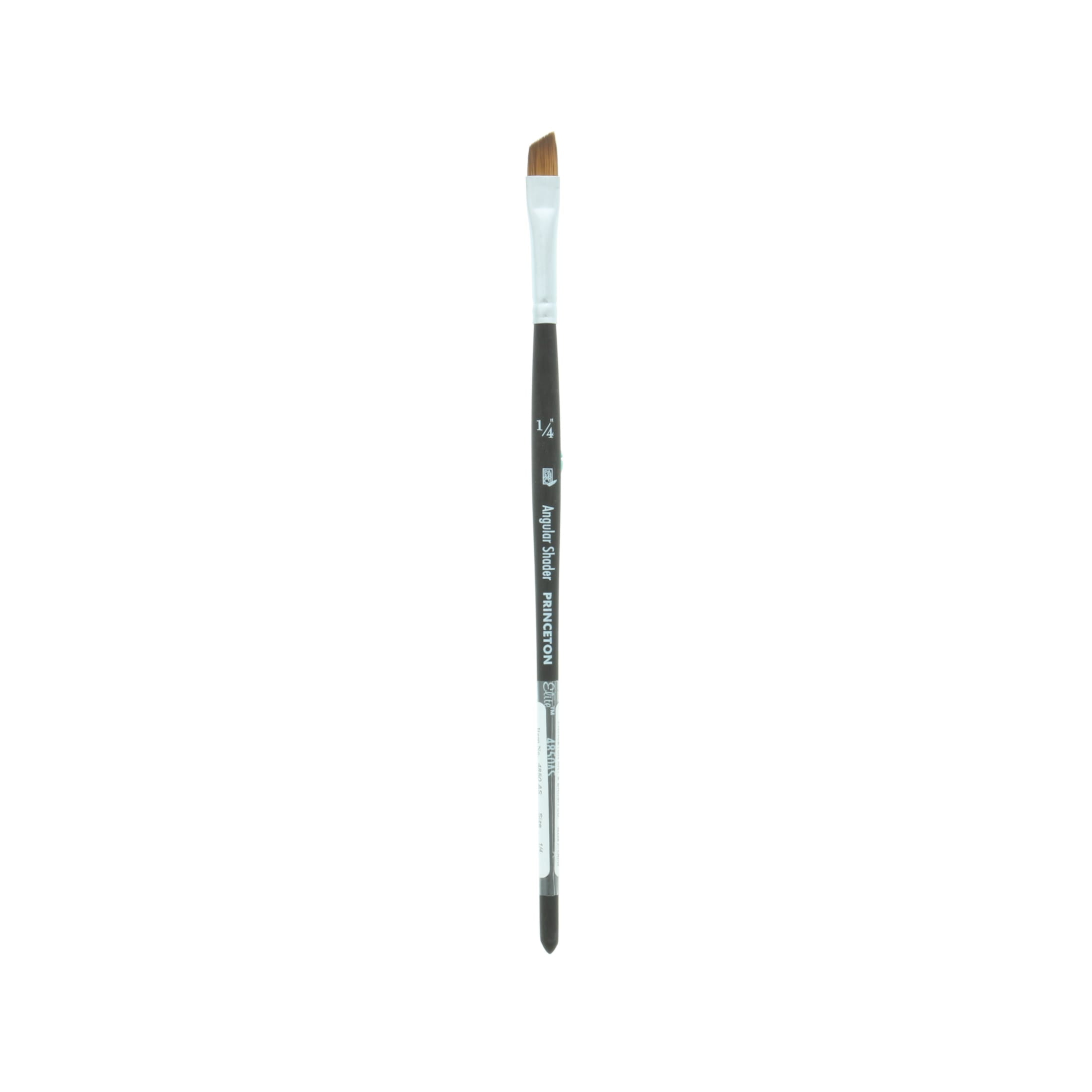 Princeton Brush Elite Synthetic Kolinsky Sable Watercolor Brush, Angle ...