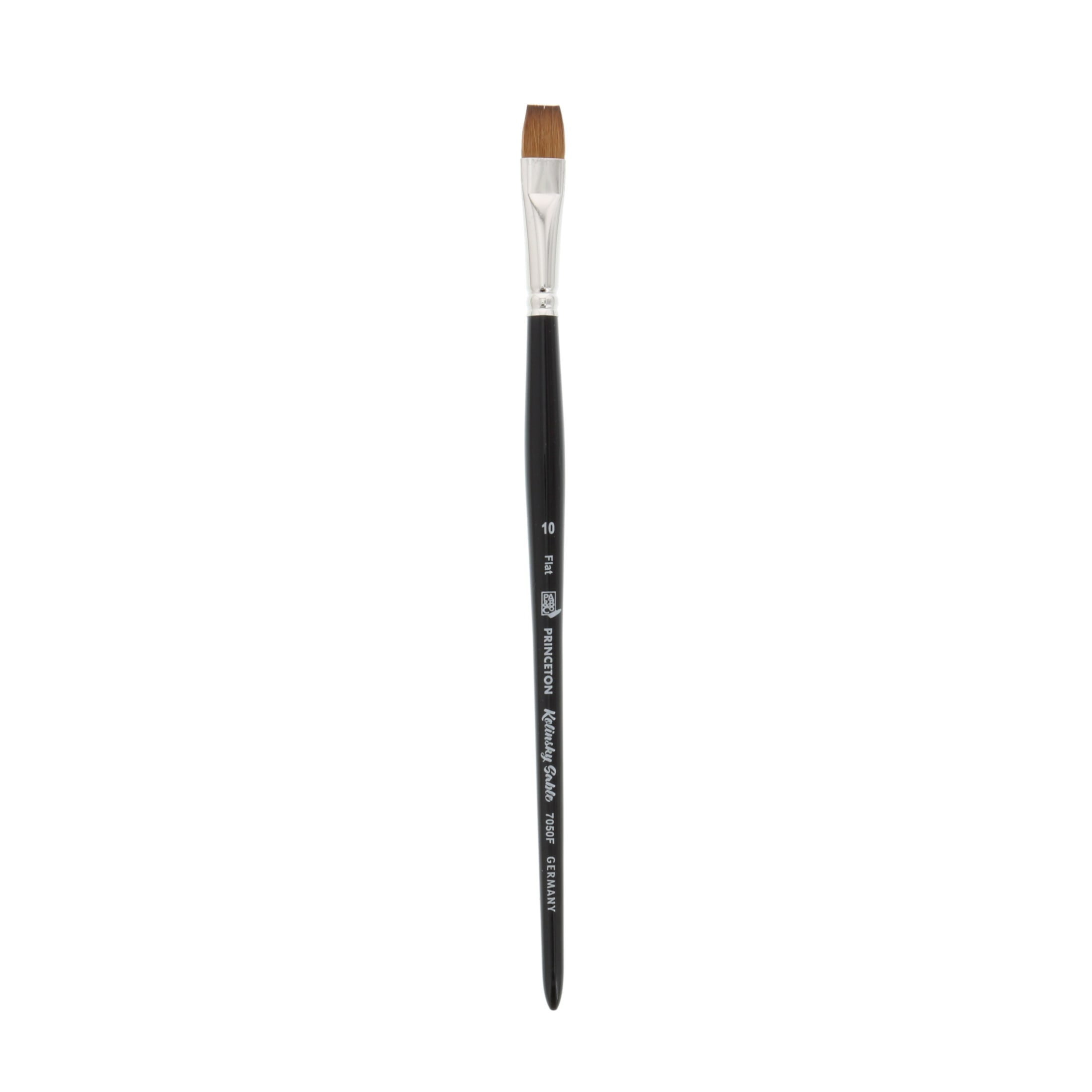 Princeton Brush Kolinsky Red Sable Short Handle Brush, Flat, 10 ...