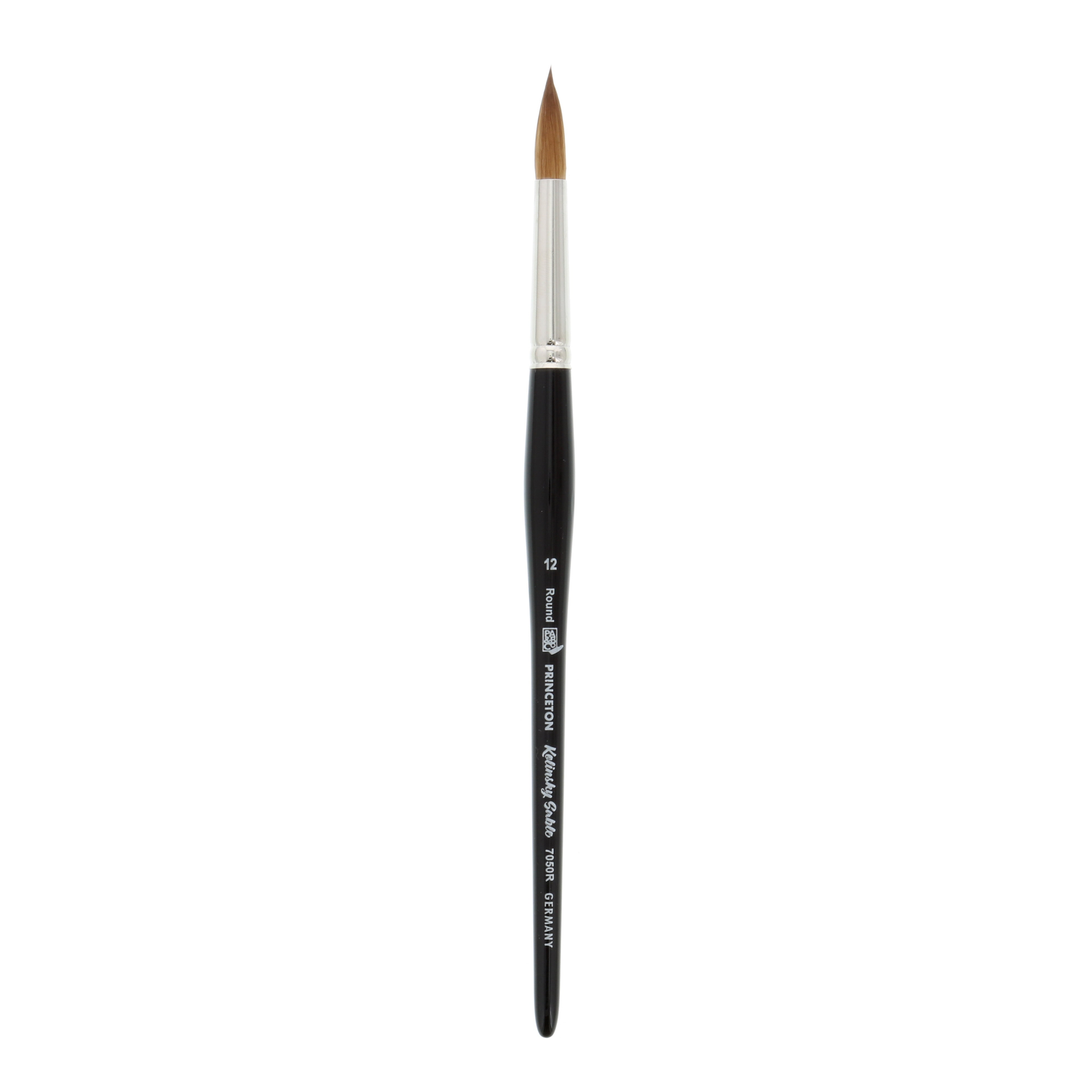 Princeton Brush Kolinsky Red Sable Short Handle Brush, Round, 12 ...