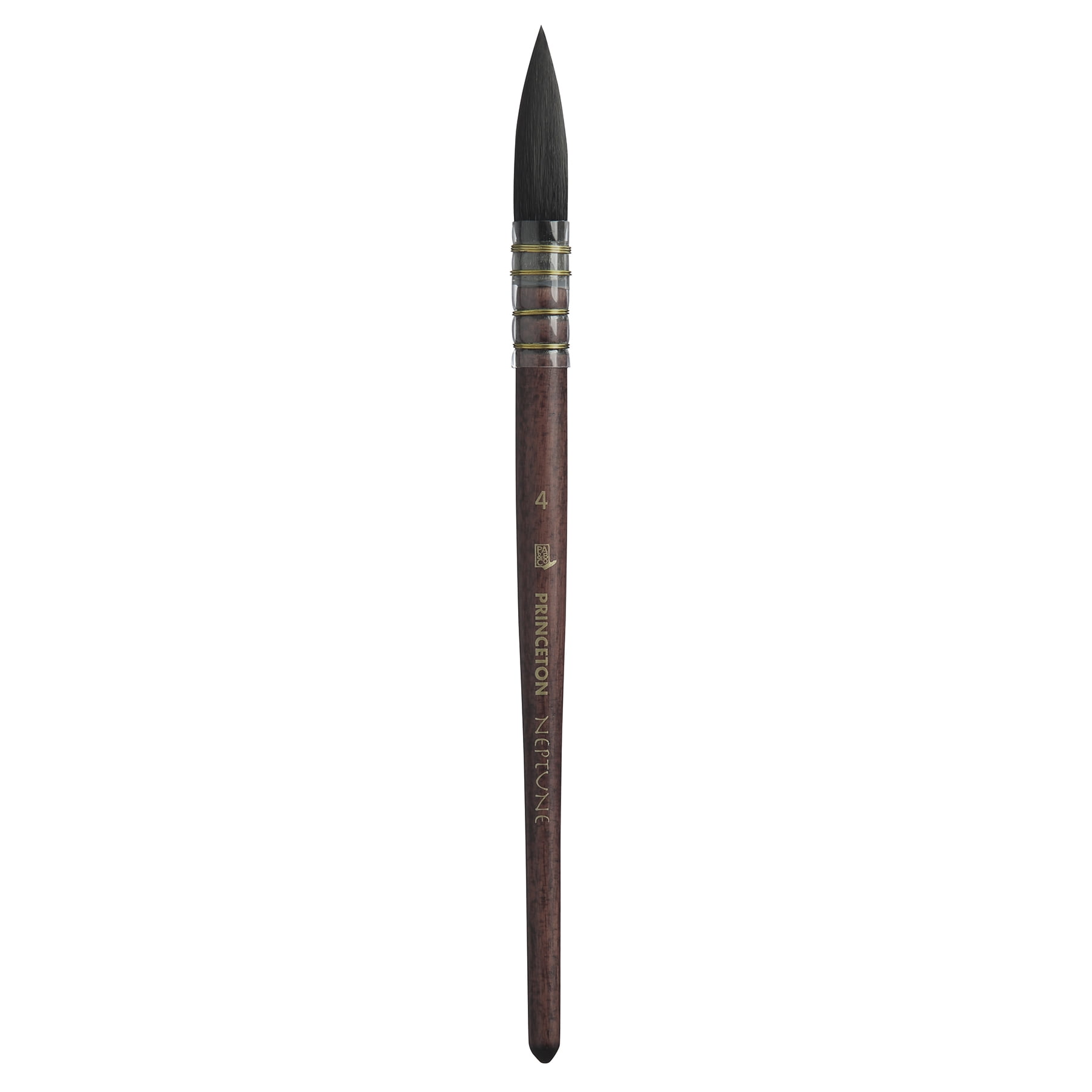Princeton Brush Neptune Synthetic Squirrel Watercolor Brush, Quill, 4 ...