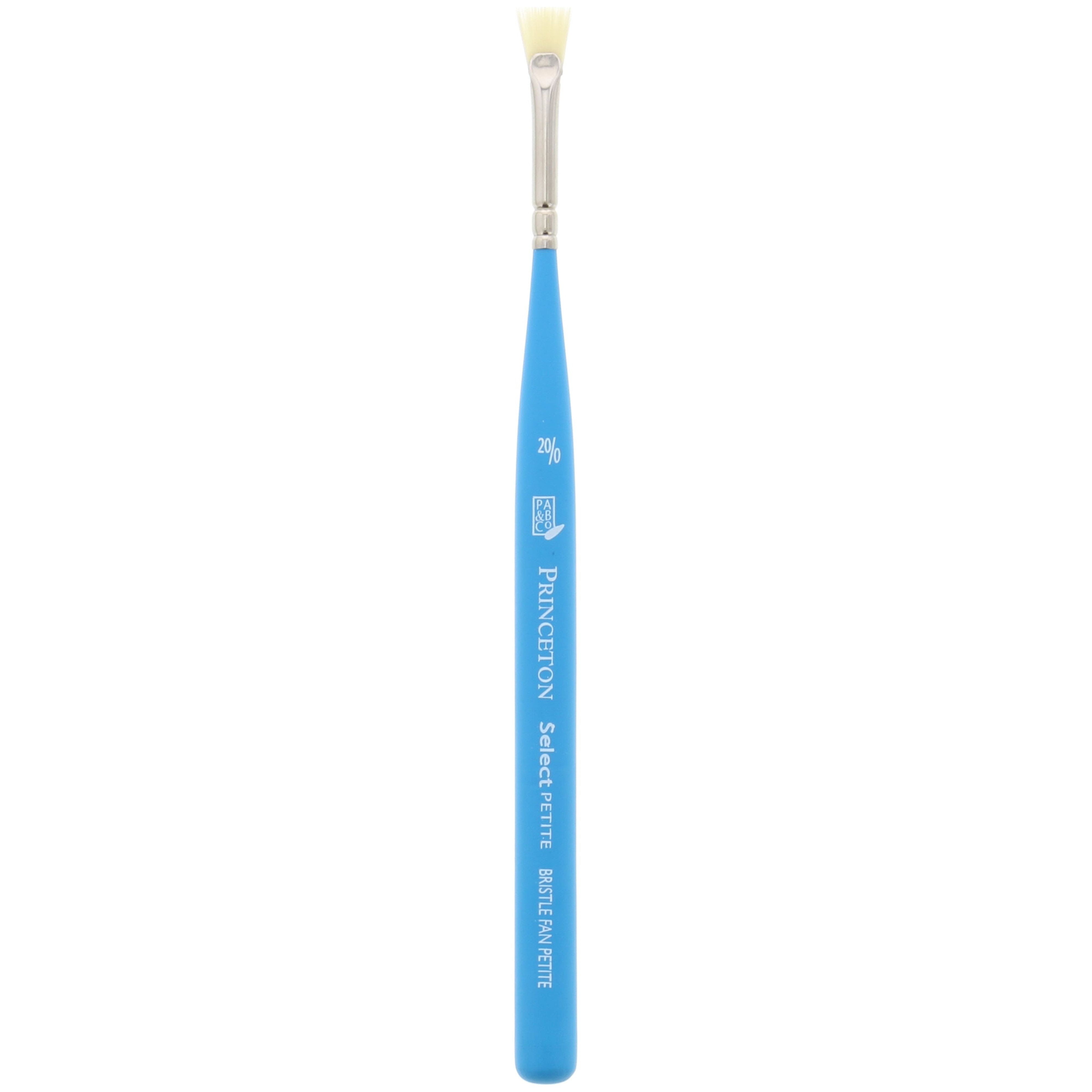 Princeton Brush Select Artiste Brush, White Bristle Fan, 20/0 - Walmart.com