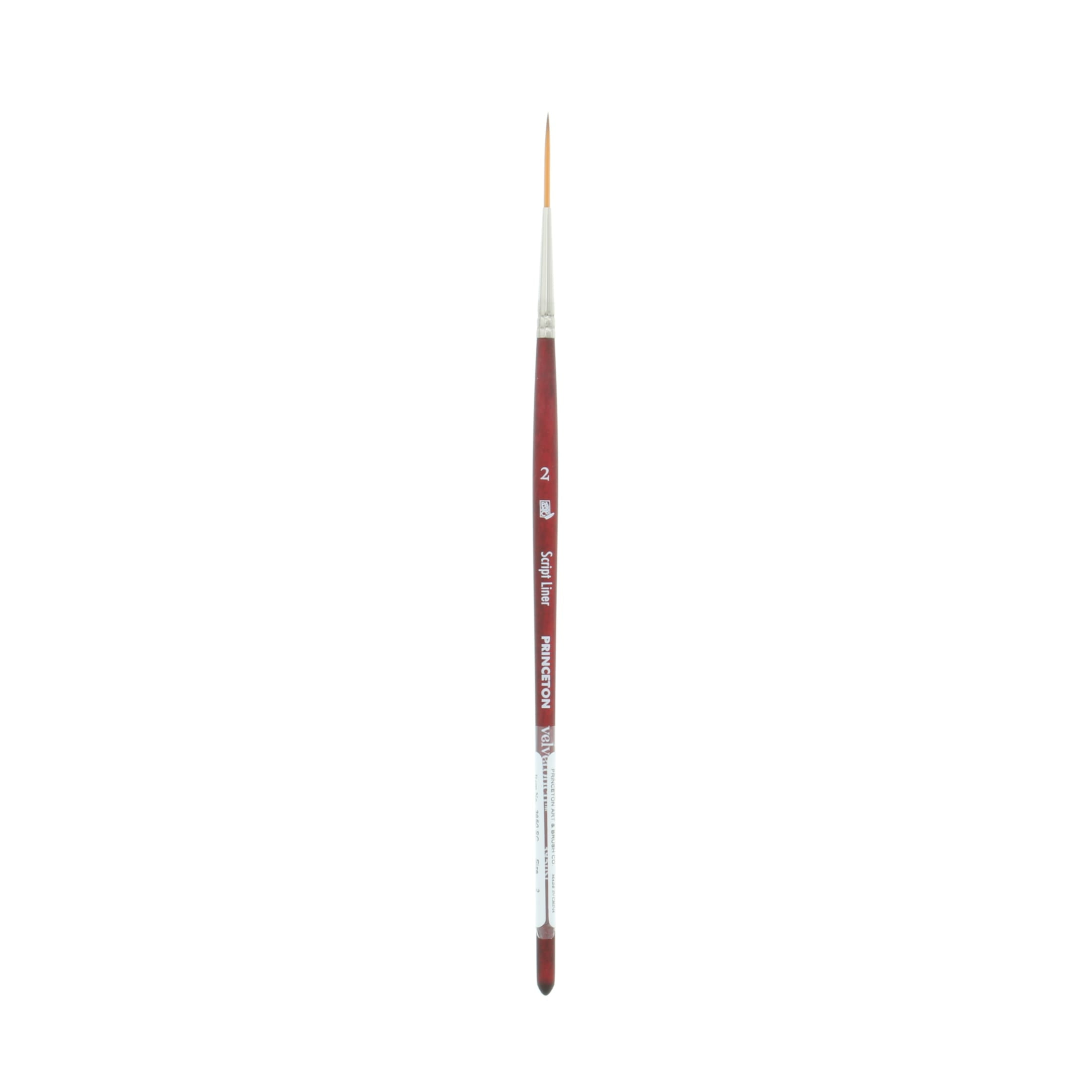 Princeton Brush Velvetouch Mixed Media Brush, Script Liner, 2 - Walmart.com