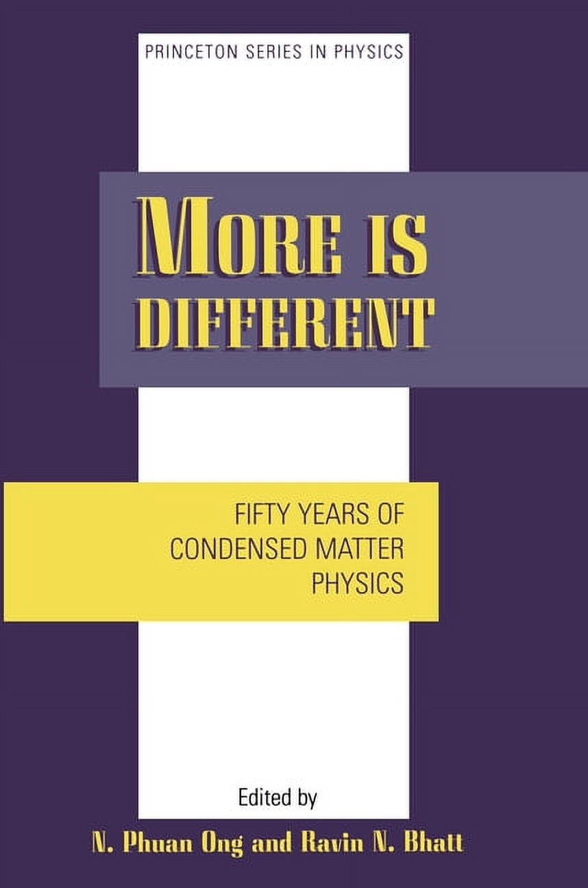 Princeton Physics More Is Different: Fifty Years of Condensed Matter ...