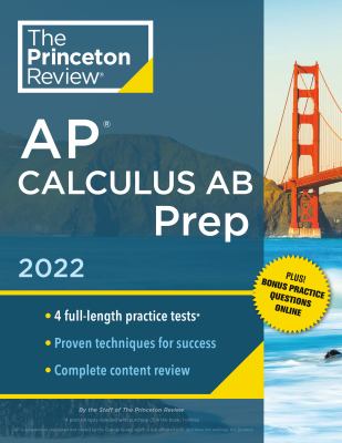 Pre-Owned Princeton Review AP Calculus AB Prep, 2022: Practice Tests ...