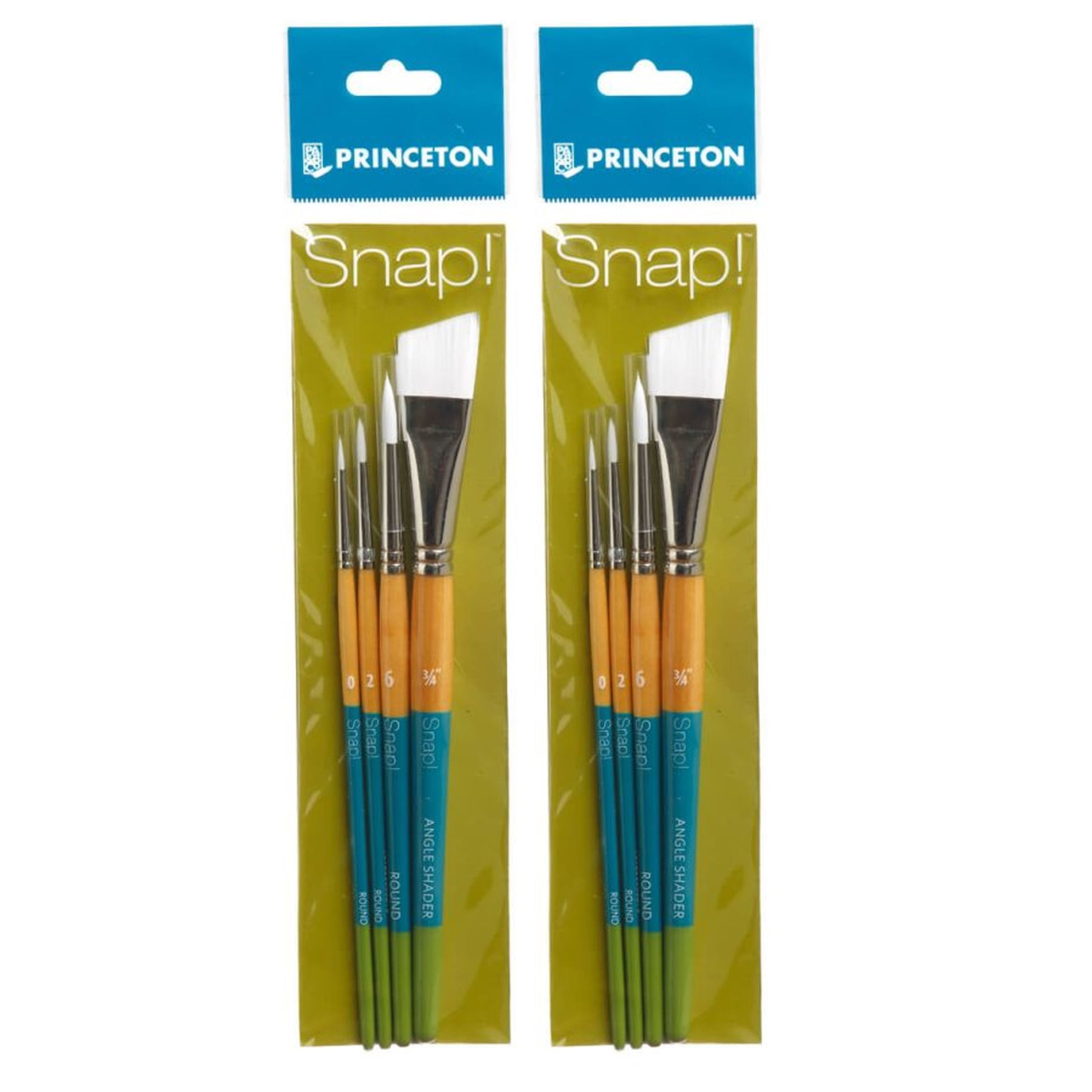 Princeton Snap! Brush Set No. 3, Synthetic Bristles, Short Handle Mixed ...