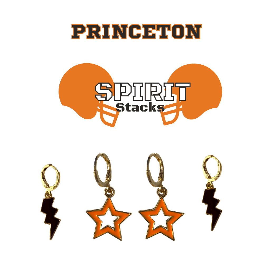 Princeton University Spirit Stack black mini enamel bolts and orange ...