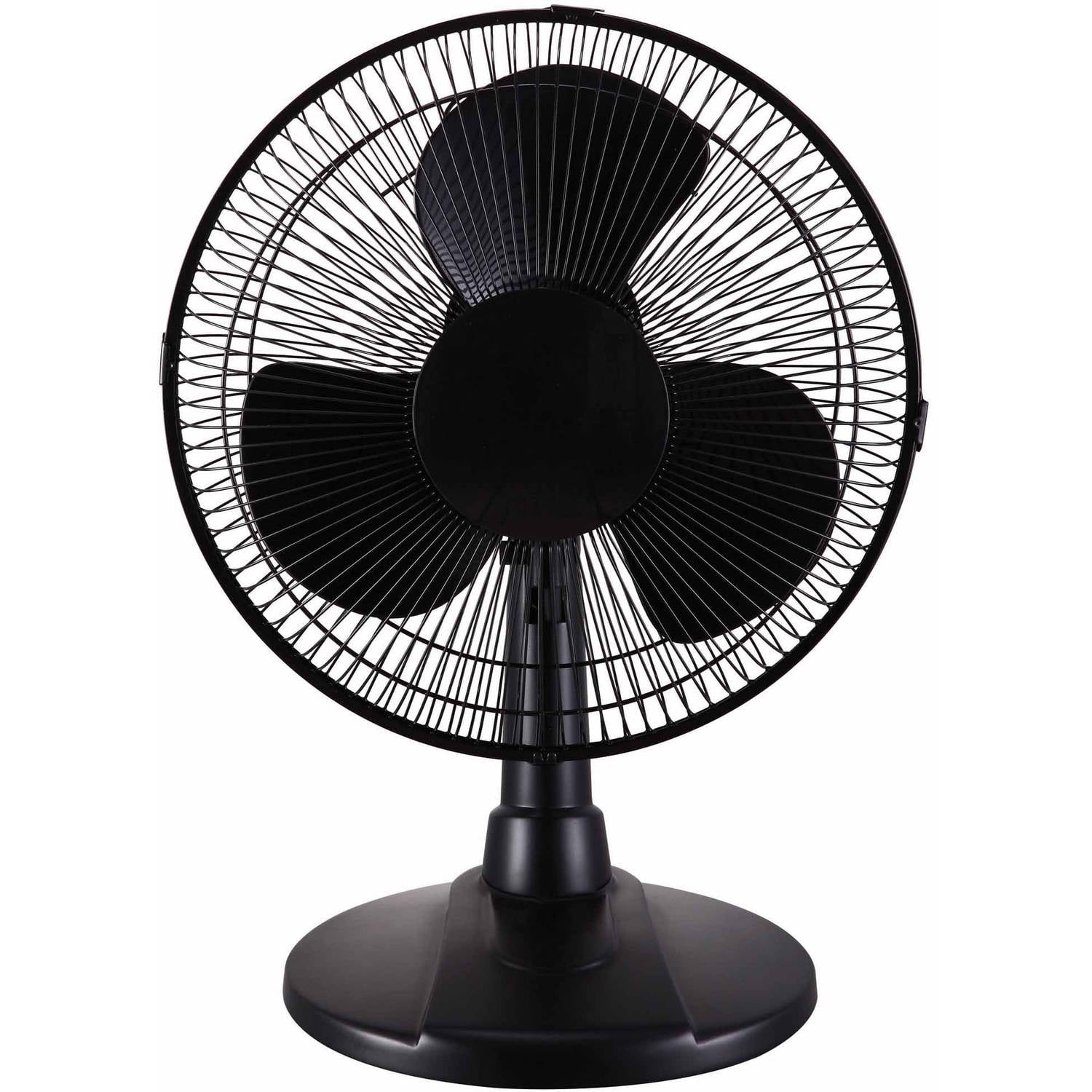 Principal 12" 3-Speed Oscillating Table Fan, Model# FT30-13P, Black ...