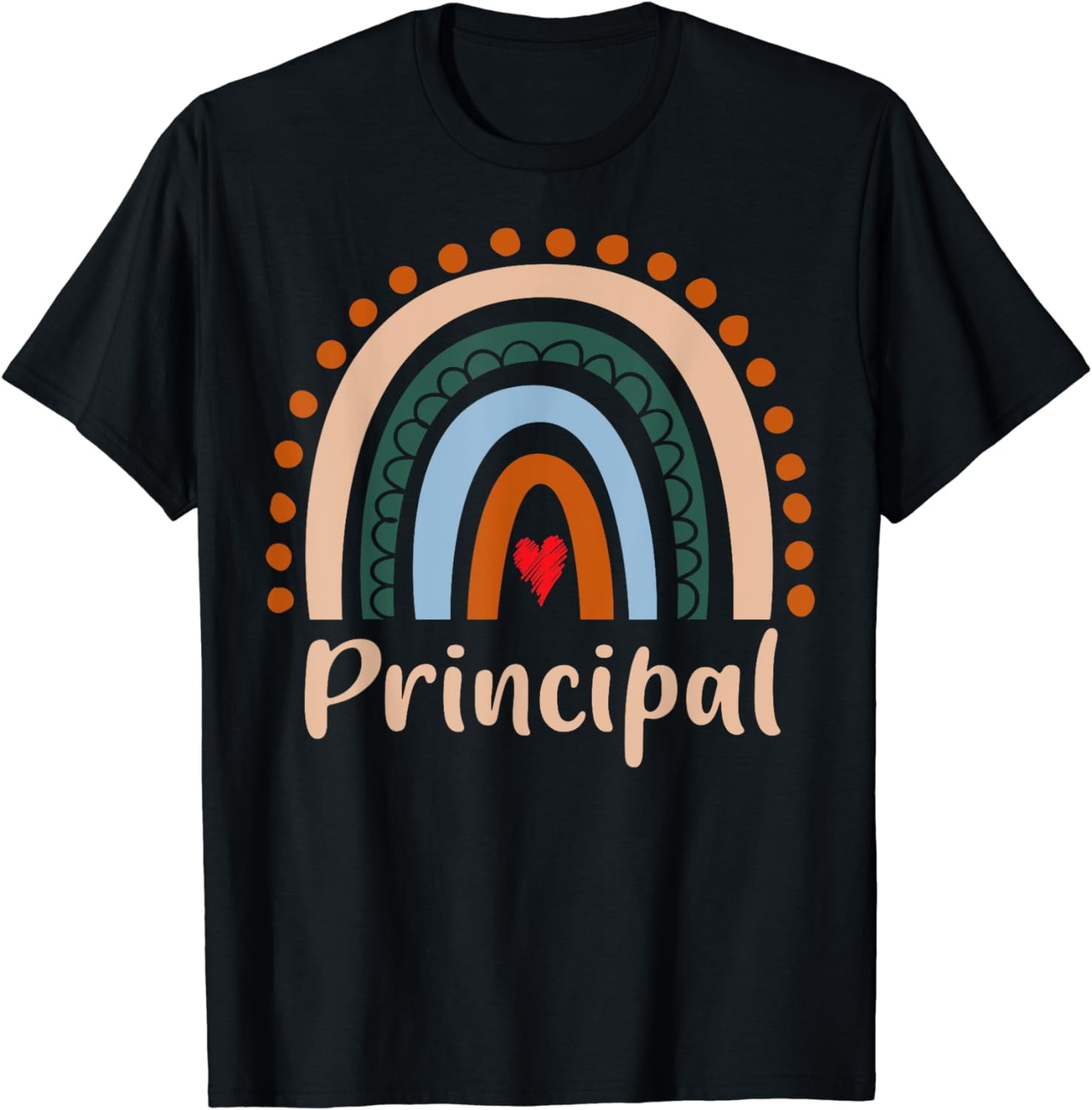 Principal Boho Rainbow Back To School Appreciation T-Shirt - Walmart.com