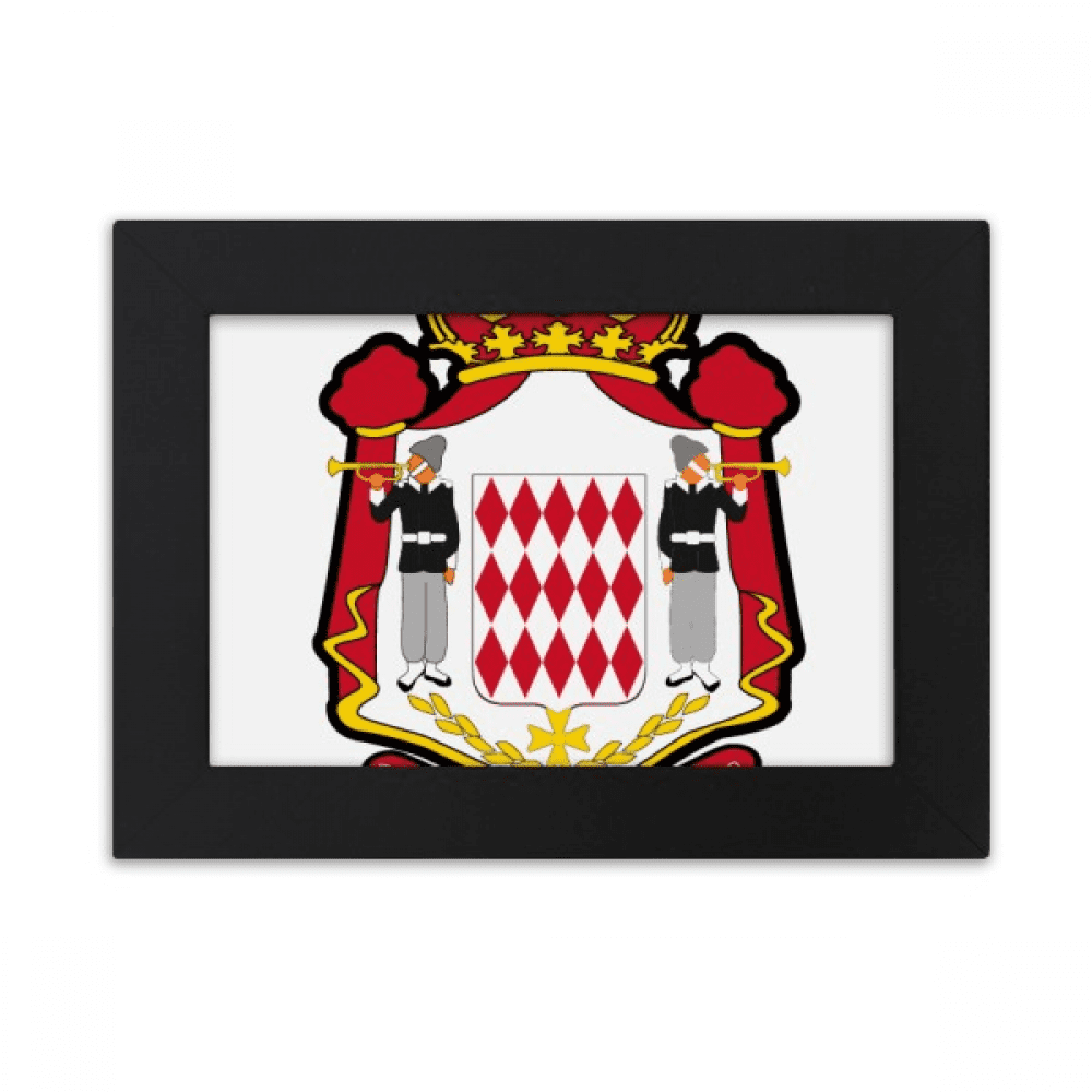 Principality of Monaco National Emblem Desktop Photo Frame Ornaments ...