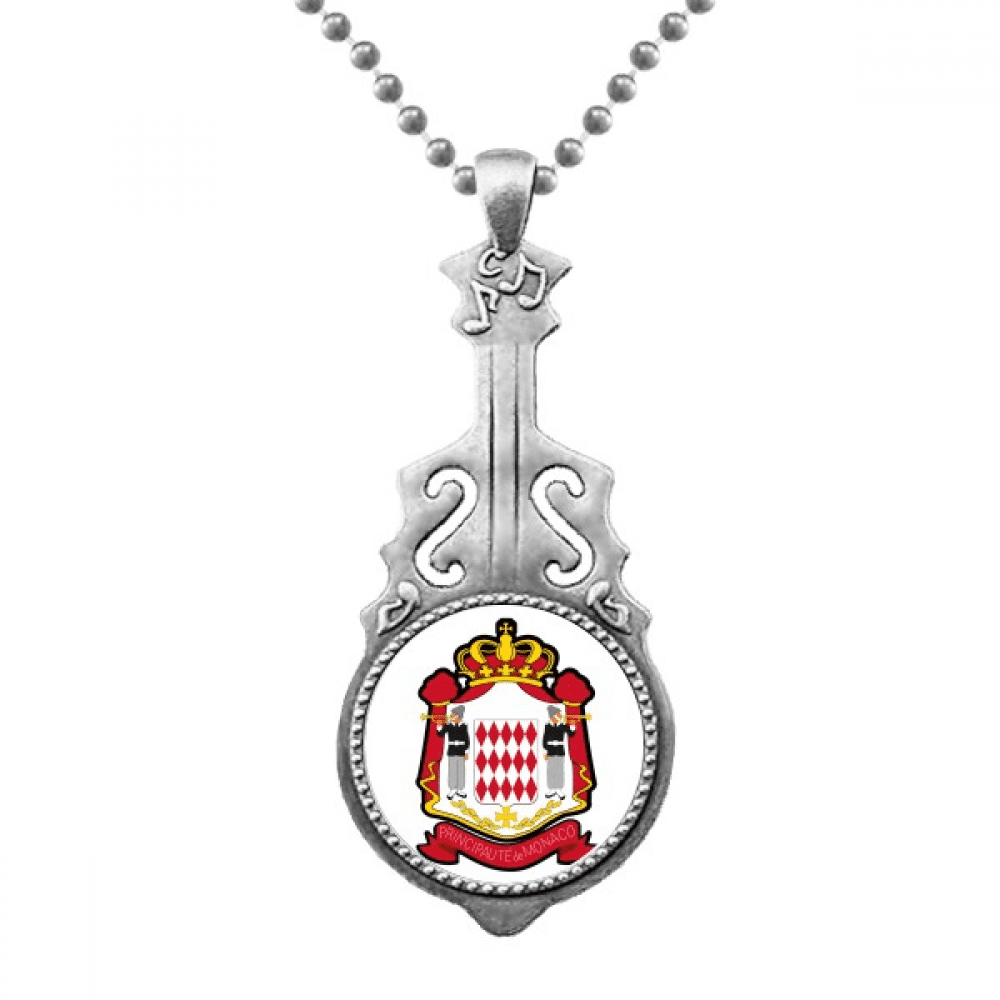 Principality of Monaco National Emblem Pendant Jewelry Music Guitar ...