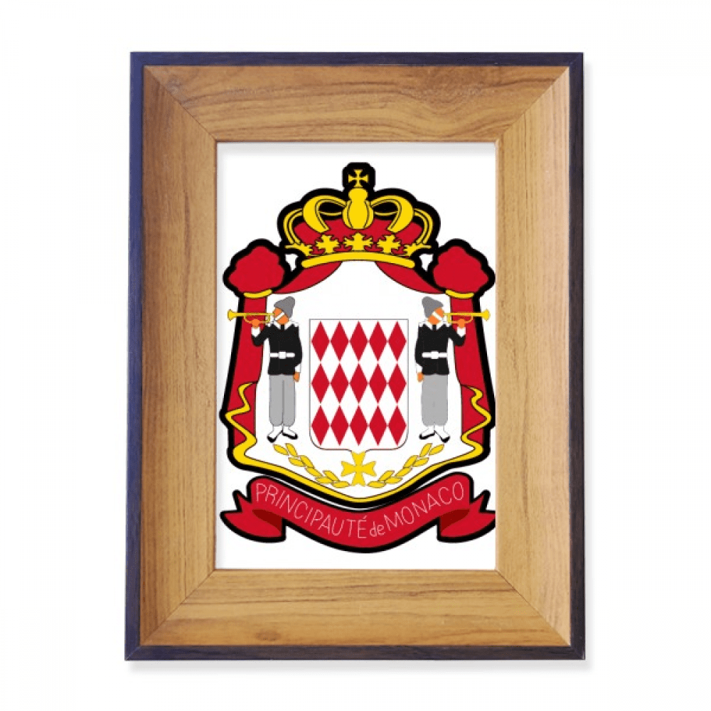 Principality of Monaco National Emblem Photo Frame Exhibition Display ...