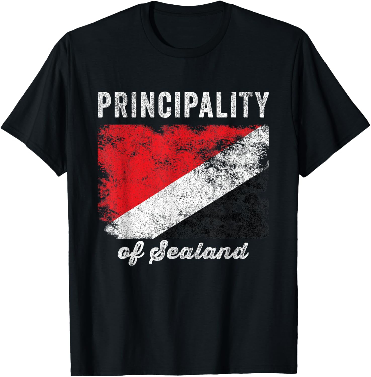 Principality of Sealand Flag Distressed - Sealander Flag T-Shirt men ...