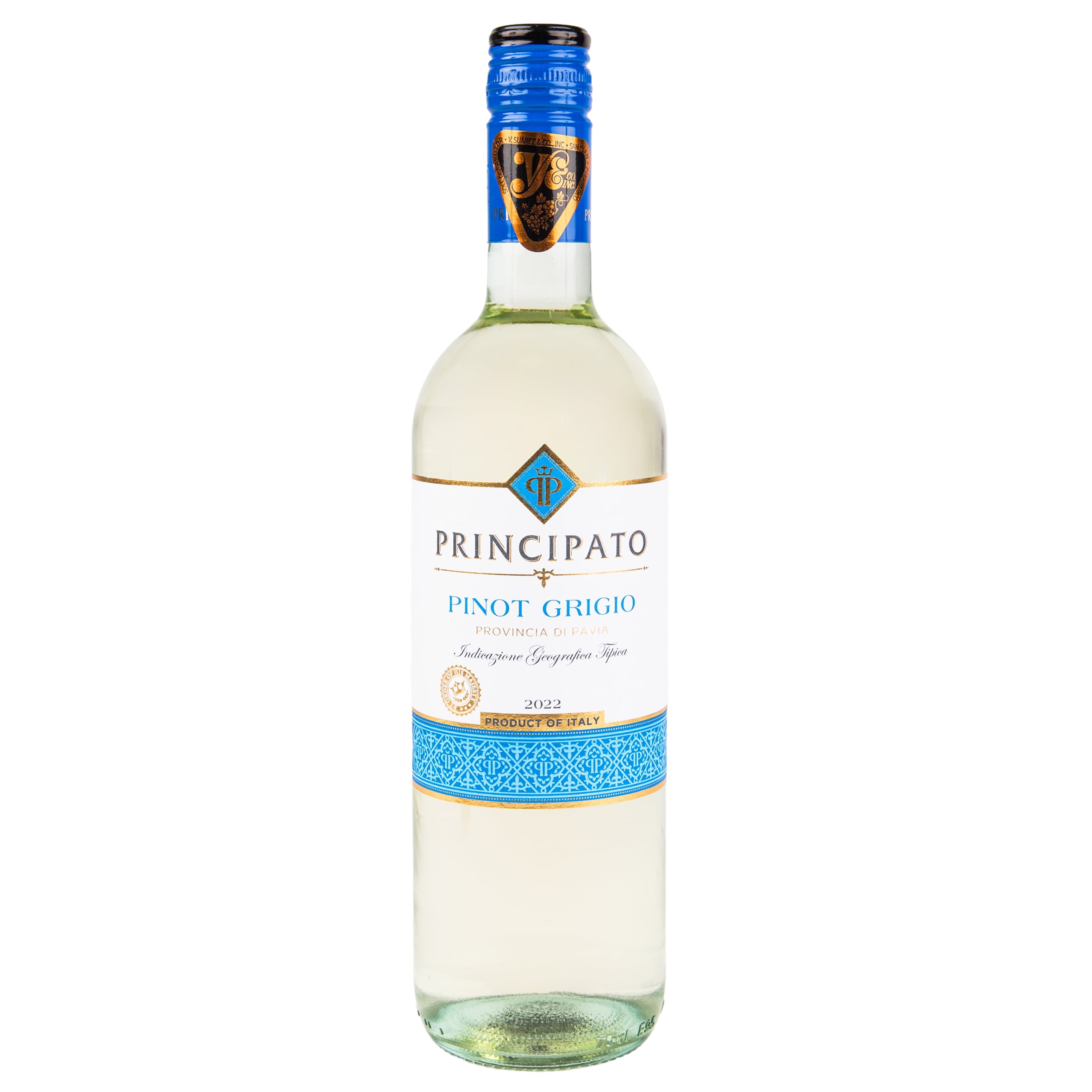 Principato Pinot Grigio, White Wine, Veneto Italy, 750 ml Glass Bottle ...
