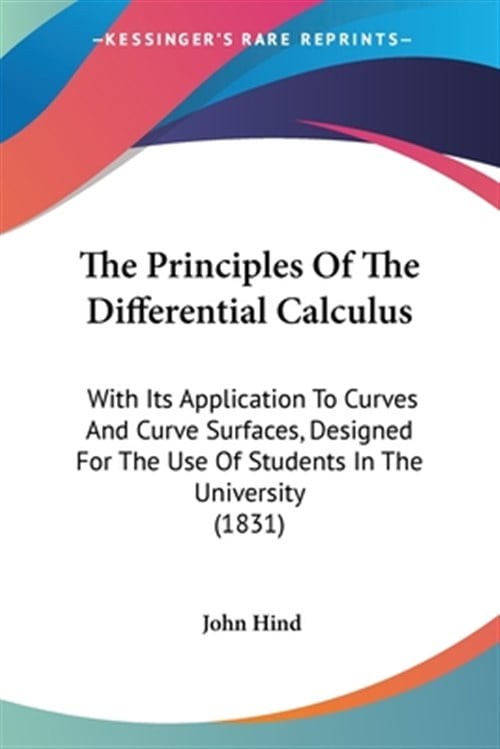 Principles Of The Differential Calculus - Walmart.com