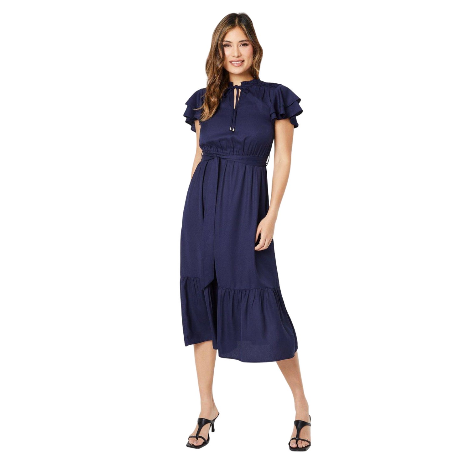 Principles Womens Flutter Midi Dress - Walmart.com