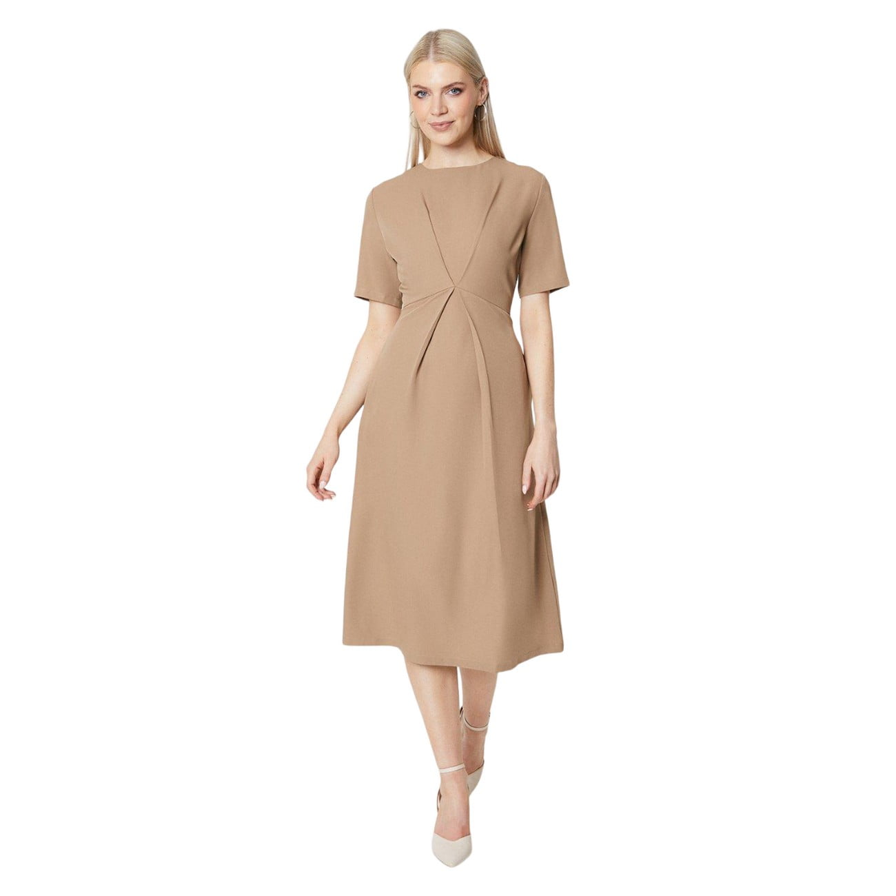 Principles Womens Gathered Waist Midi Dress - Walmart.com