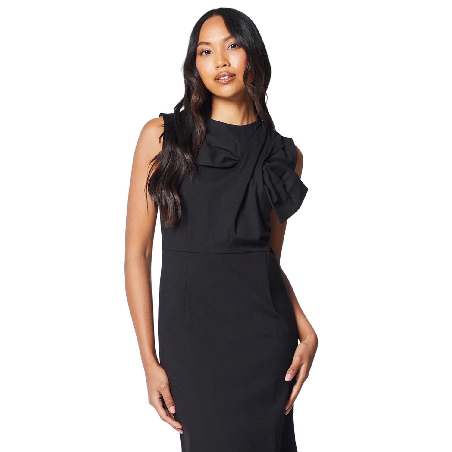 Principles Womens Ponte Bow Detail Midi Dress - Walmart.com