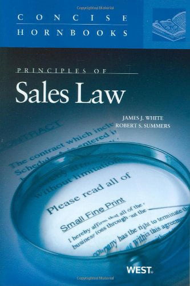 Pre-Owned Principles of Sales Law (Concise Hornbook Series) Paperback ...