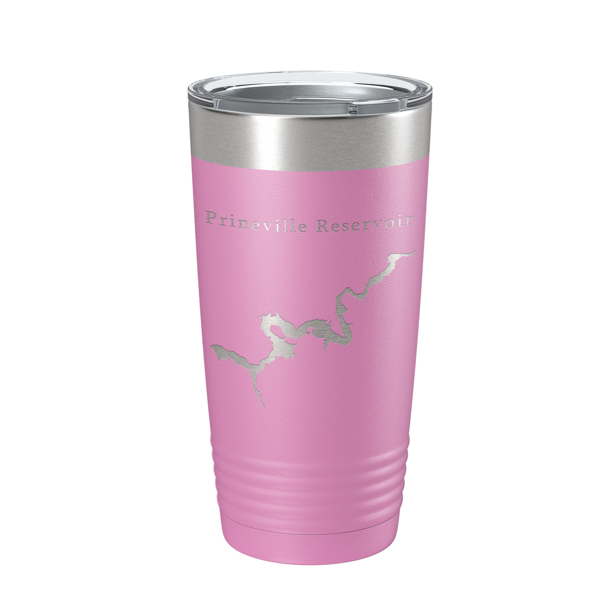Prineville Reservoir Tumbler Lake Map Travel Mug Insulated Laser ...