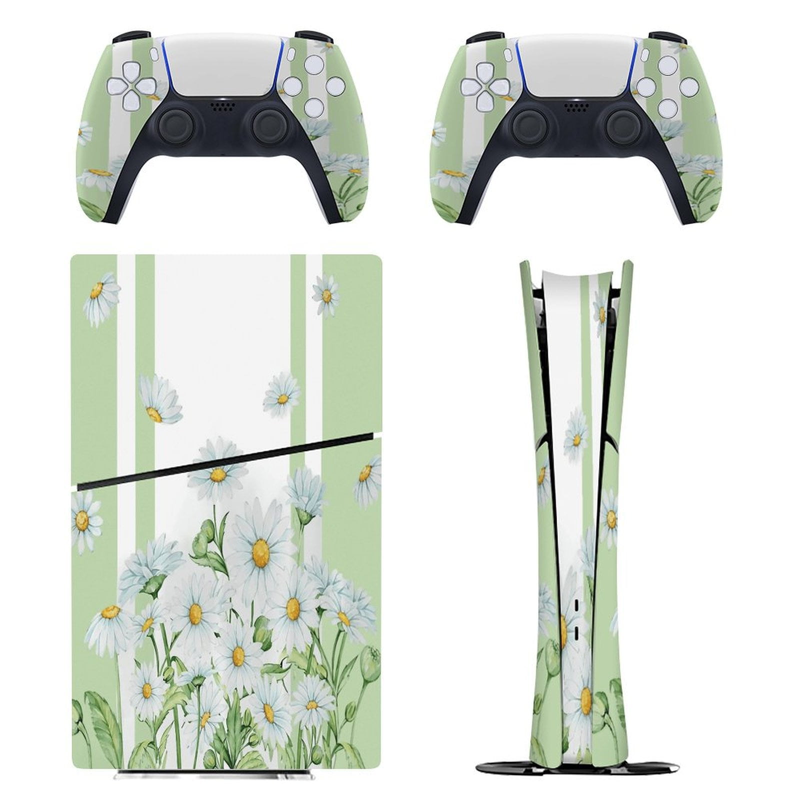 Pring Flower Watercolor Daisy PS5/PS5 Pro/PS5 Slim Digital Disc Skin ...