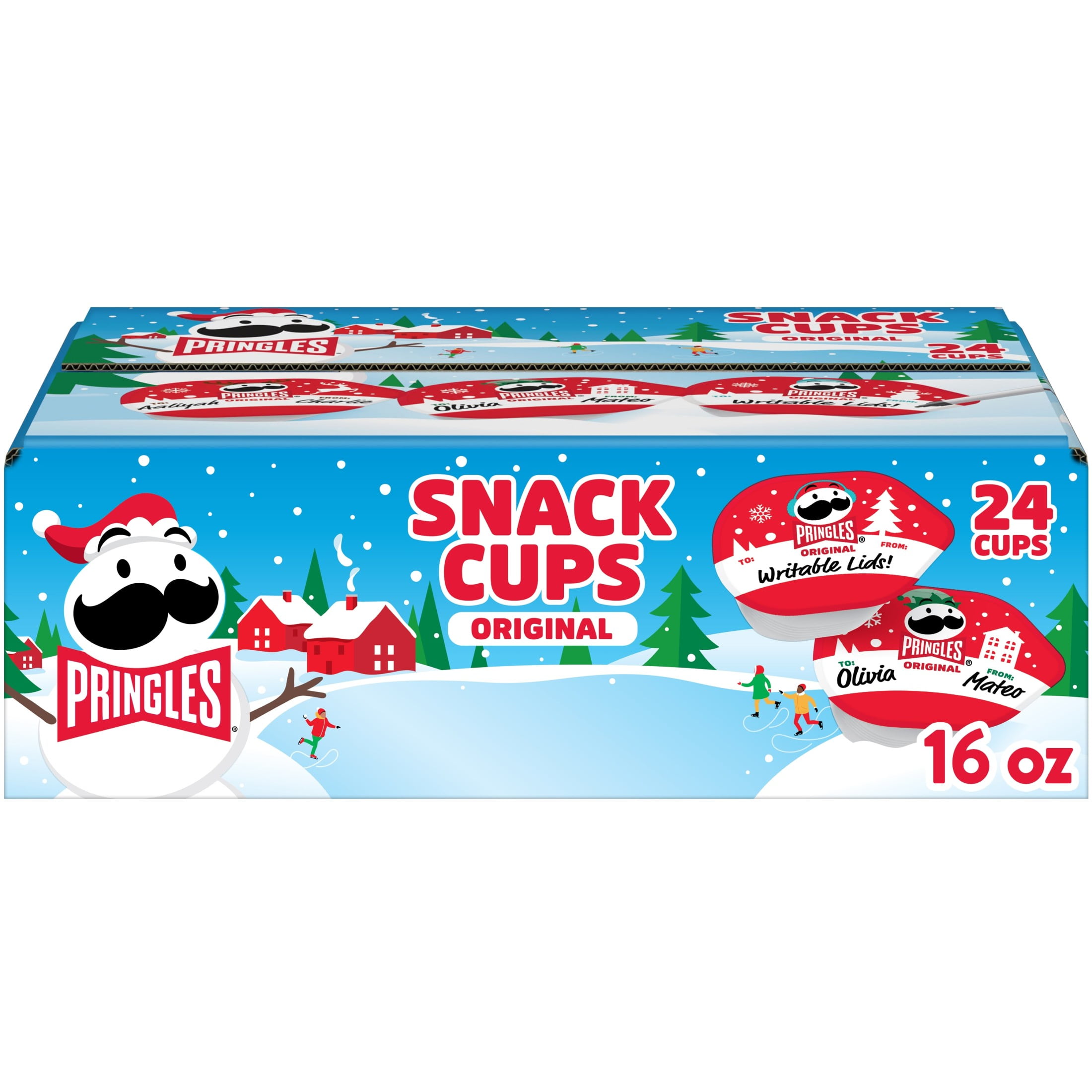 Pringles Original Potato Crisps Chips, Holiday Snacks, 24 Count ...