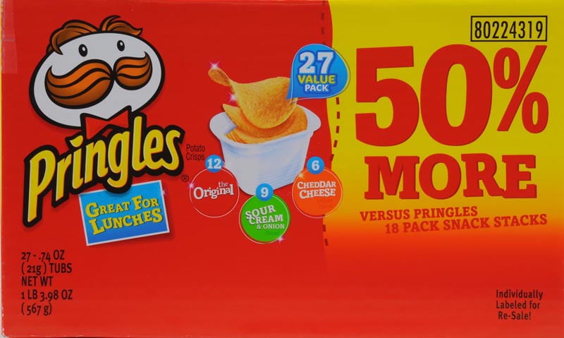 Pringles 3 Flavor 27pk Snackstack - Walmart.com