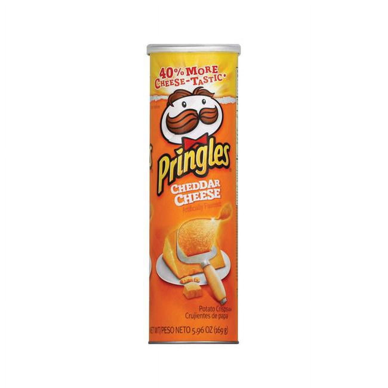 Pringles 5.57 oz Cheddar Cheese Flavored Potato Chips Can- pack of 14 ...