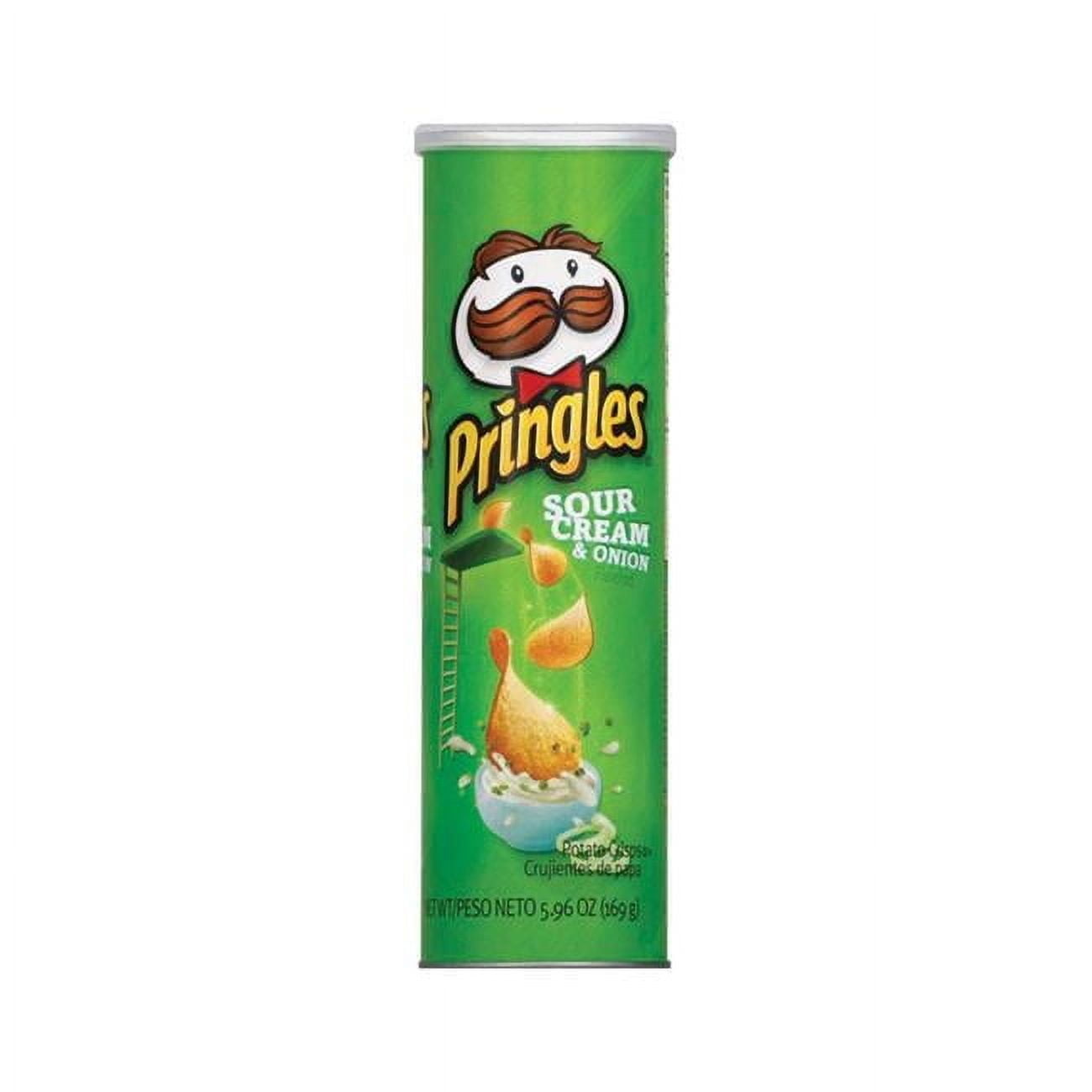 Pringles 5.57 oz Sour Cream & Onion Flavored Potato Chips Can- pack of ...