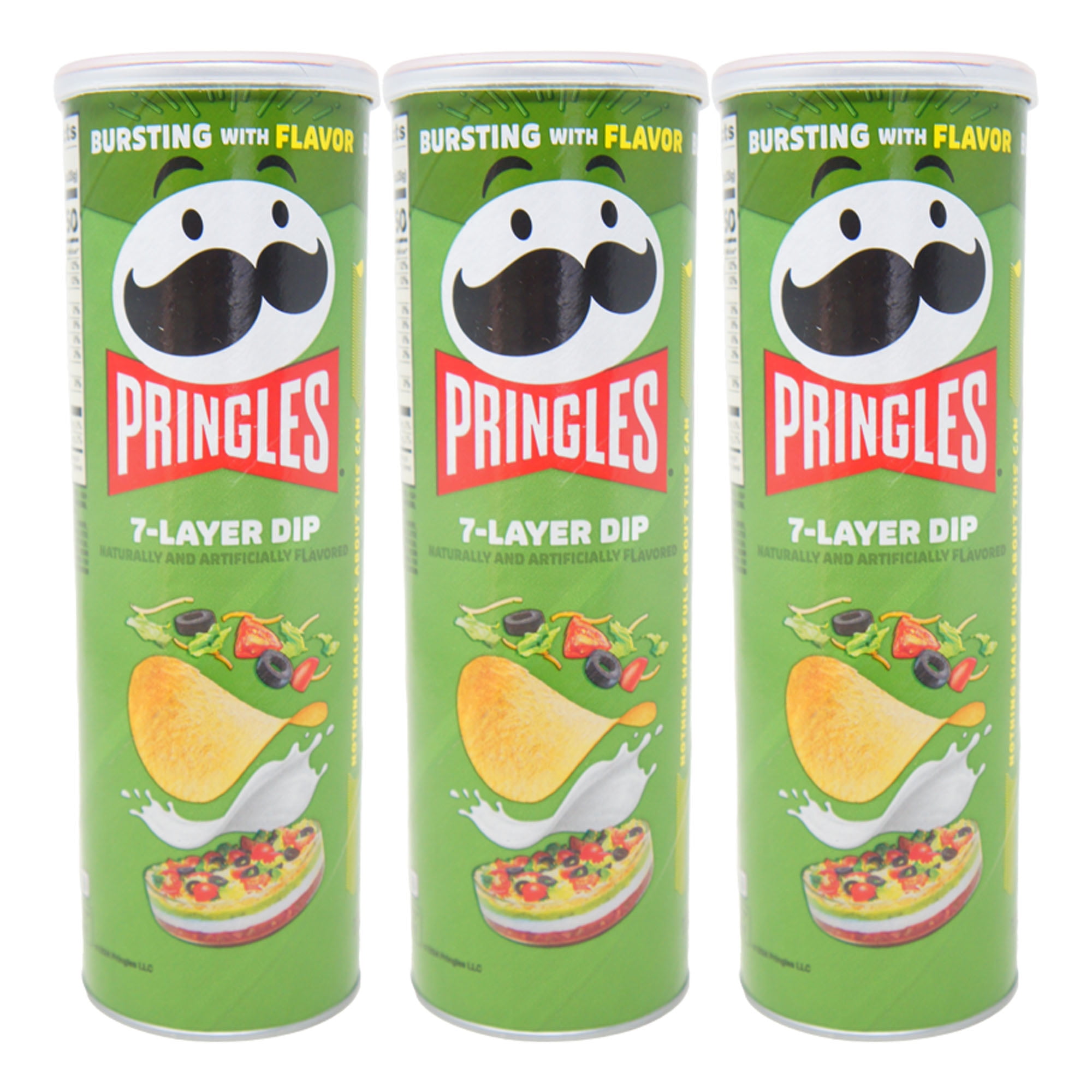 Pringles 7-Layer Dip Potato Crisps Chips - 5.5 OZ (3 Pack) - Walmart.com