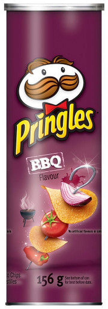 Pringles BBQ Flavour Potato Chips, 156g/5.5oz, (Pack of 14) - Walmart.com