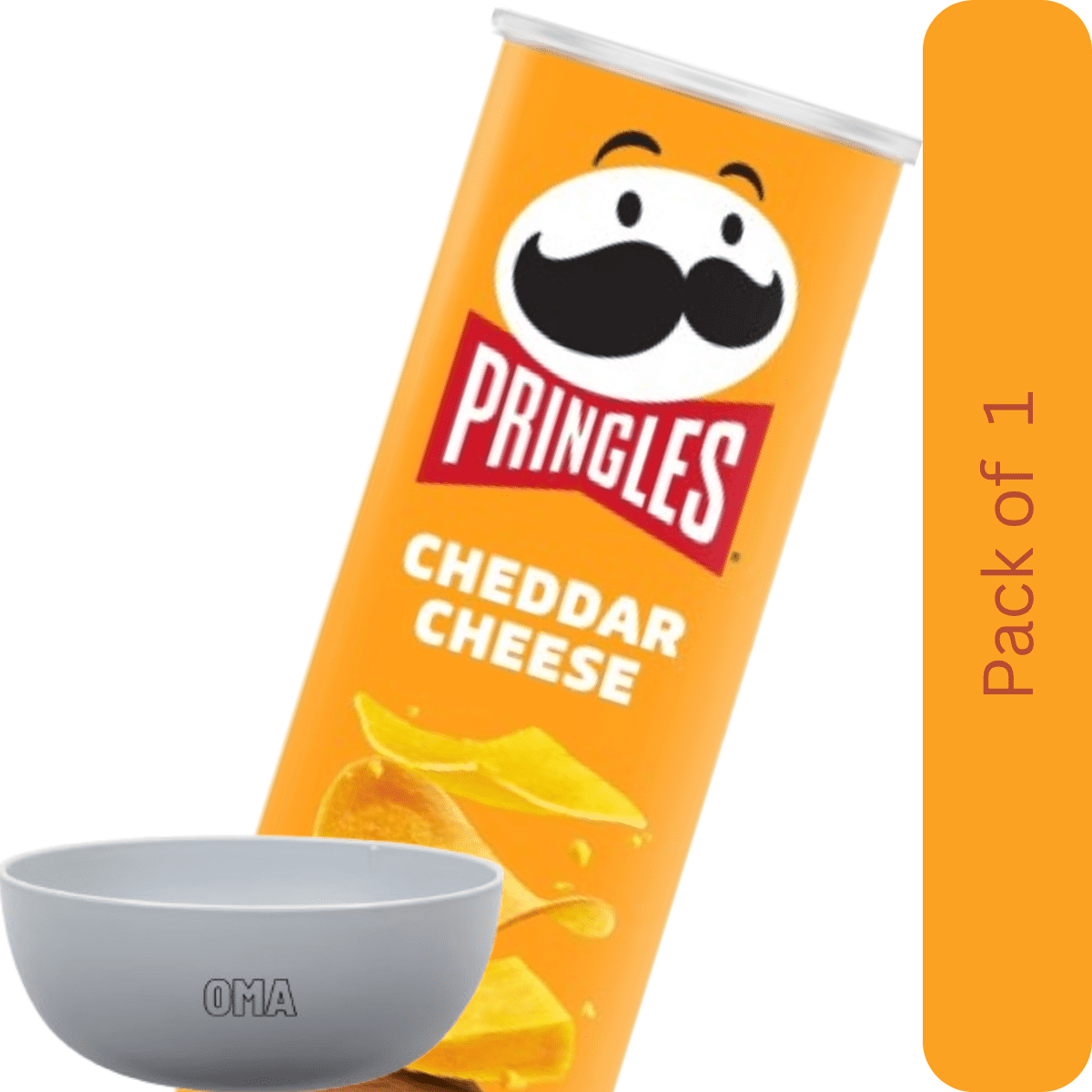 Pringles Cheddar Cheese Potato Crisps, 5.5 oz Canister – with Bowl by ...